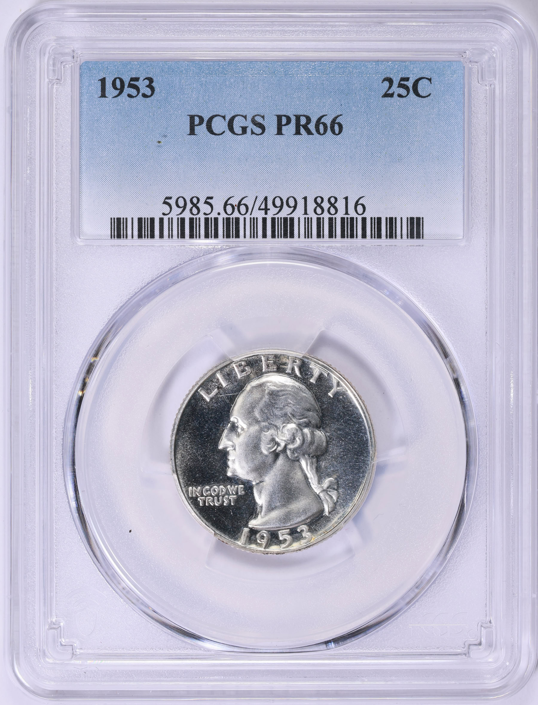 1953 Washington Quarter PCGS Proof-66 (Item 1751018) | GreatCollections Coin Auctions