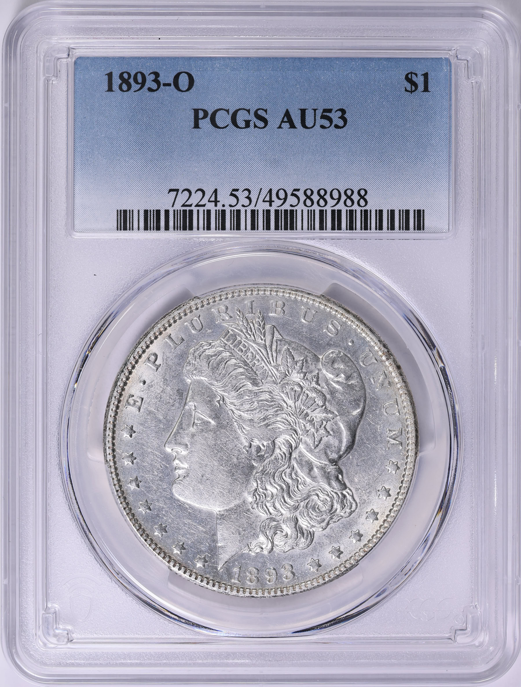 1893-O Morgan Silver Dollar PCGS AU-53 (Item 1751041) | GreatCollections Coin Auctions