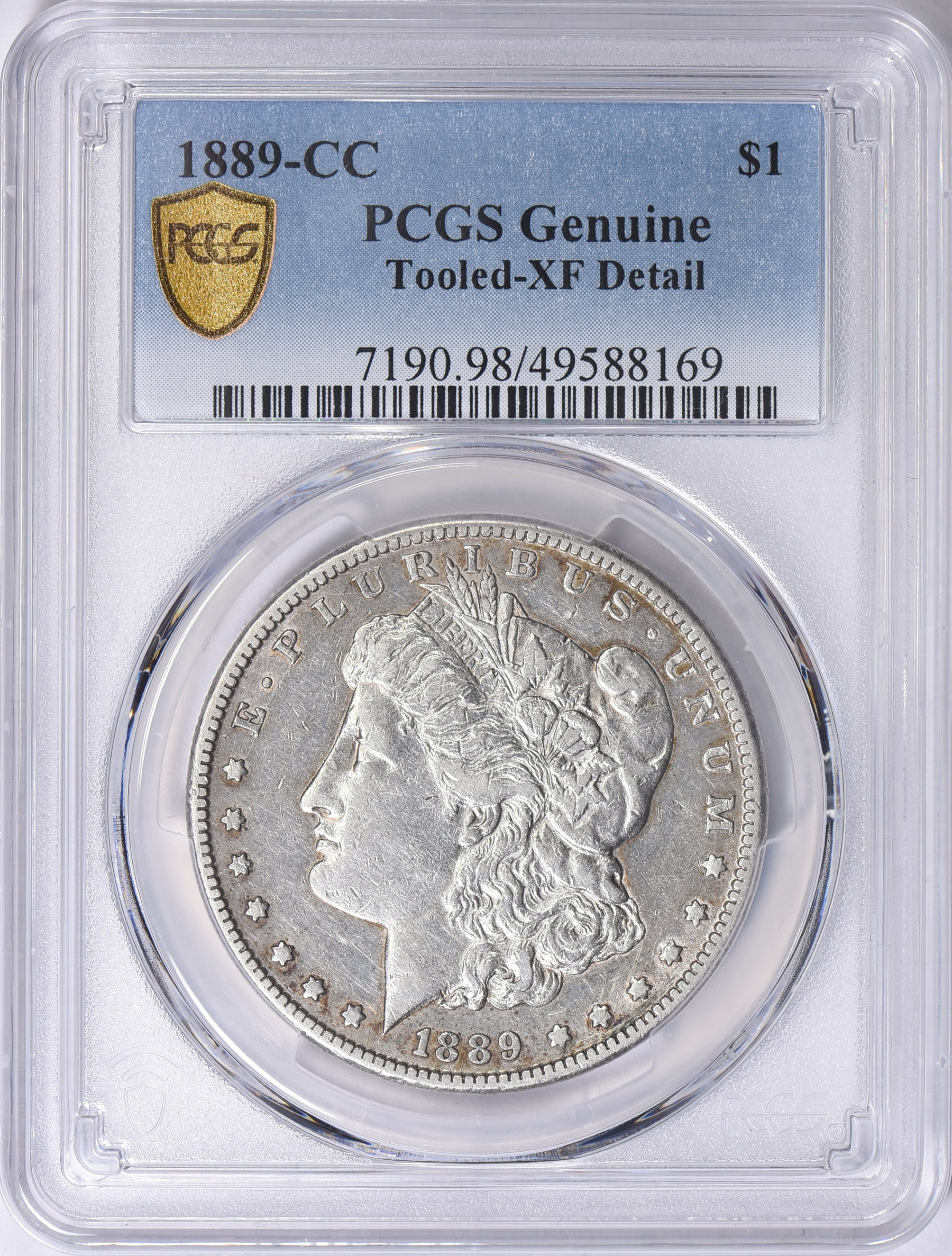 1889-CC Morgan Silver Dollar PCGS Genuine XF Details (Item 1751052) | GreatCollections Coin Auctions