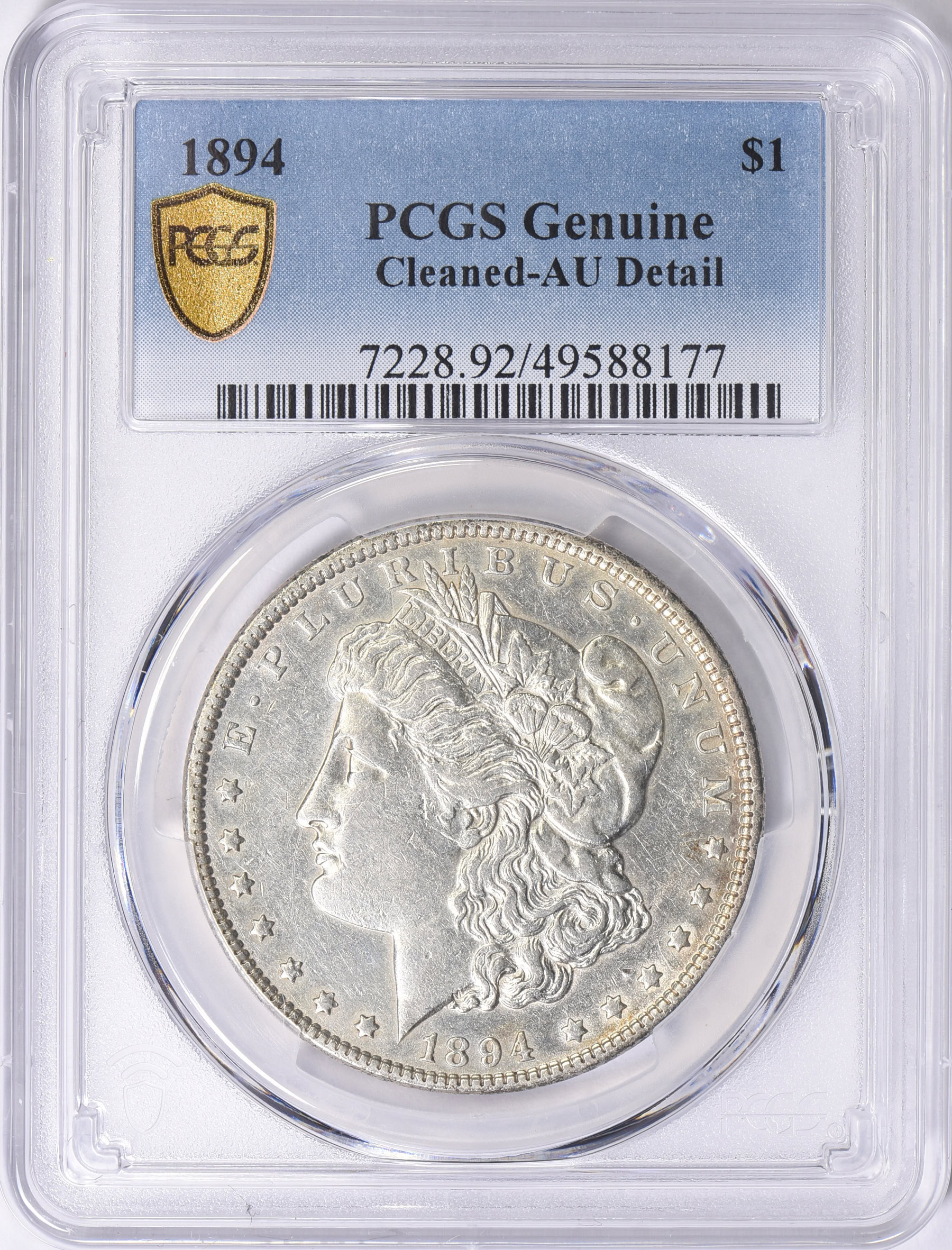1894 Morgan Silver Dollar PCGS Genuine AU Details (Item 1751060) | GreatCollections Coin Auctions