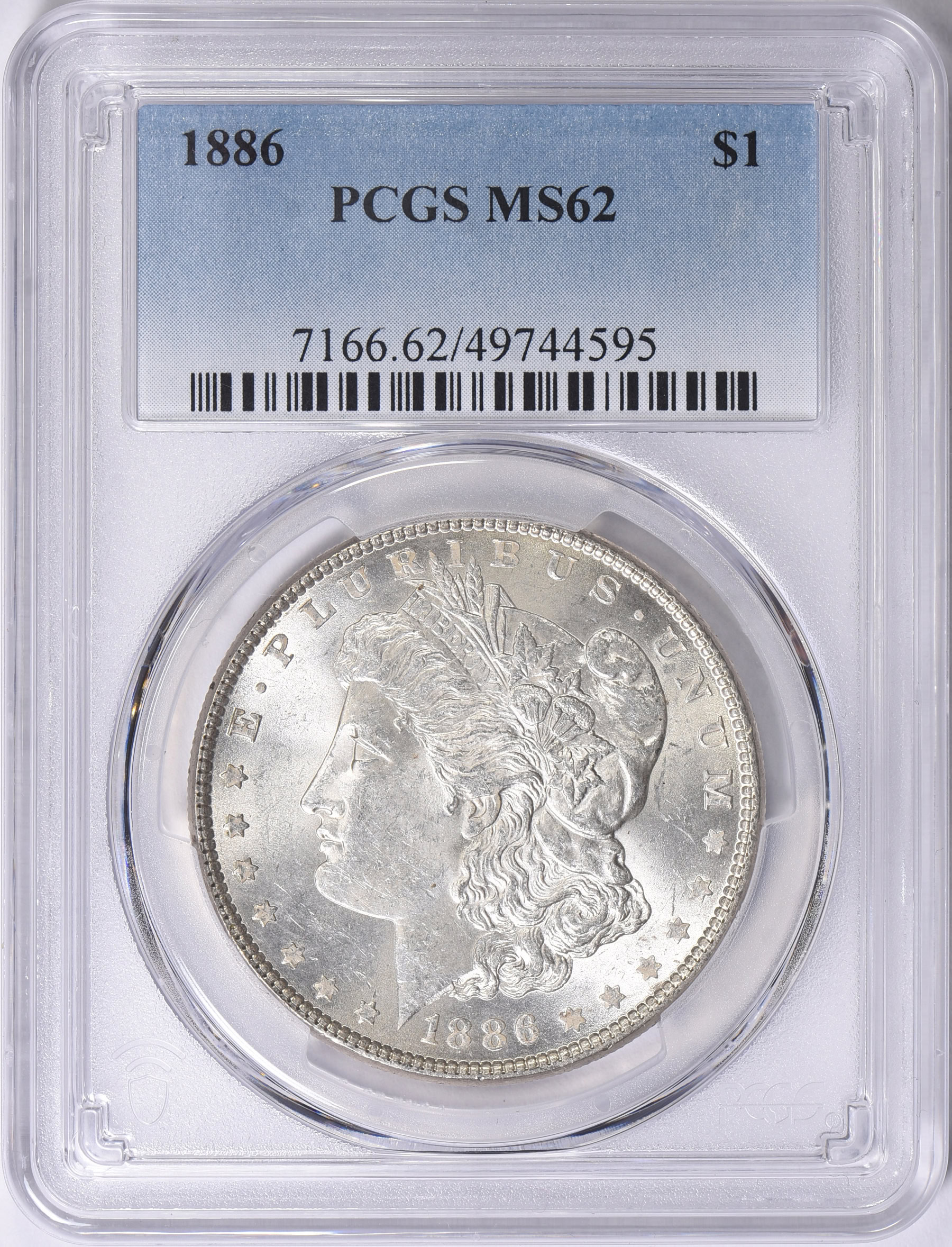 1886 Morgan Silver Dollar PCGS MS-62 (Item 1751074) | GreatCollections Coin Auctions