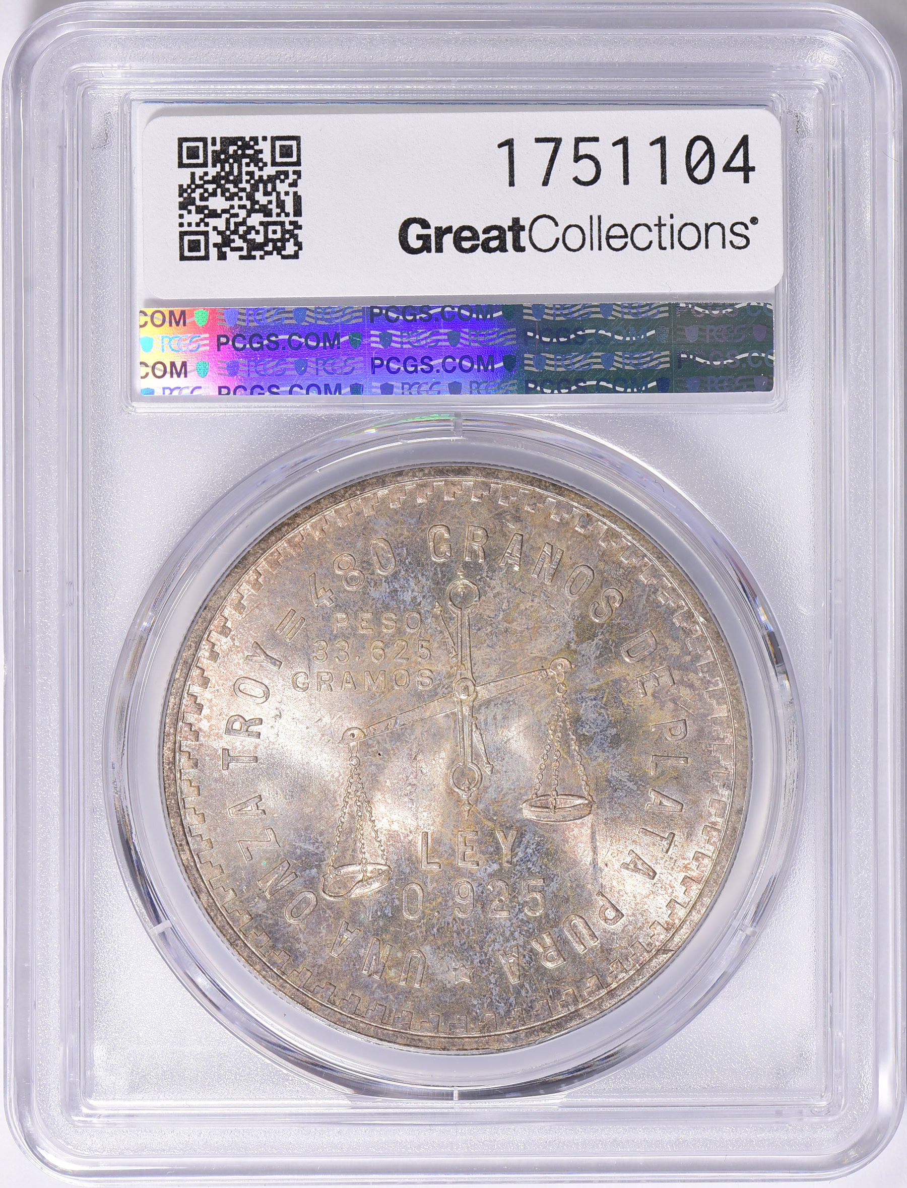 Mexico 1949-Mo Silver Onza KM-M49a PCGS MS-65 (ASW = 1 Oz.) (Item ...