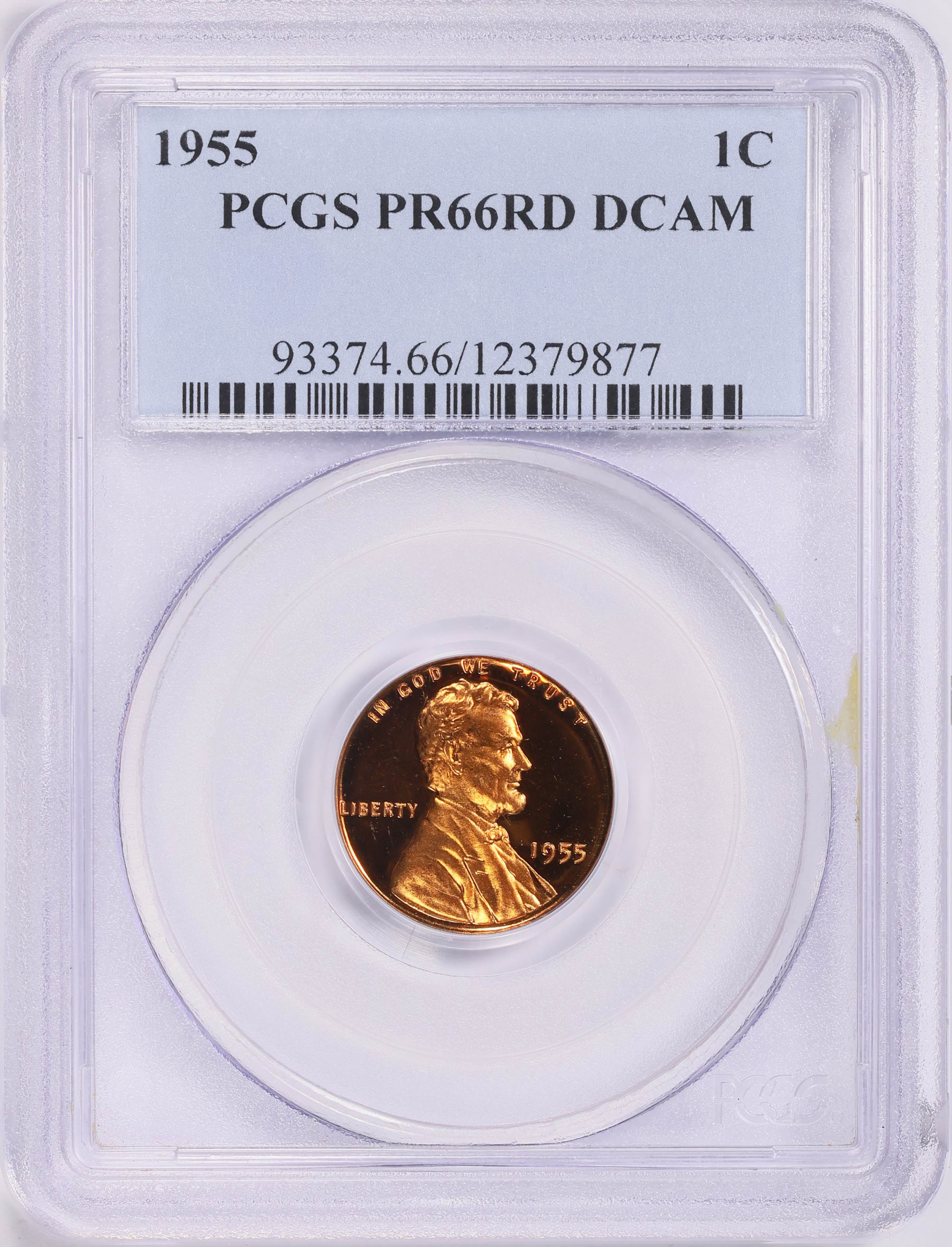 1955 Lincoln Cent PCGS Proof-66 DCAM (Item 1751210) | GreatCollections ...