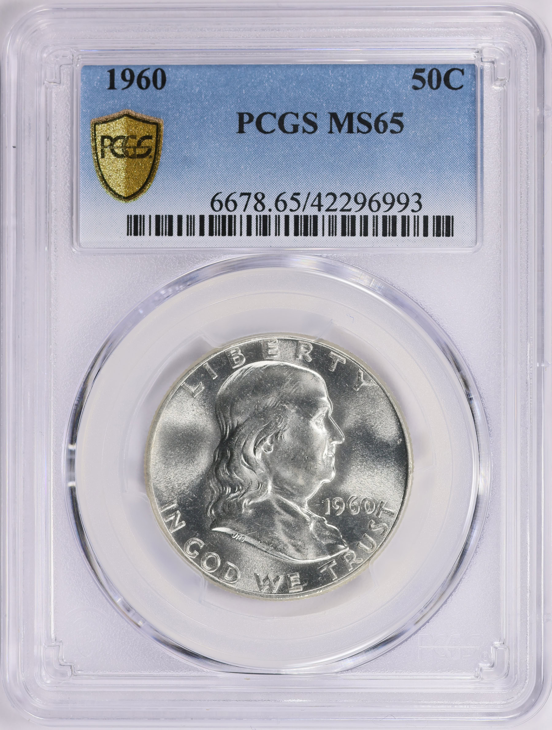 1960 Franklin Half Dollar PCGS MS-65 (Item 1751251) | GreatCollections ...