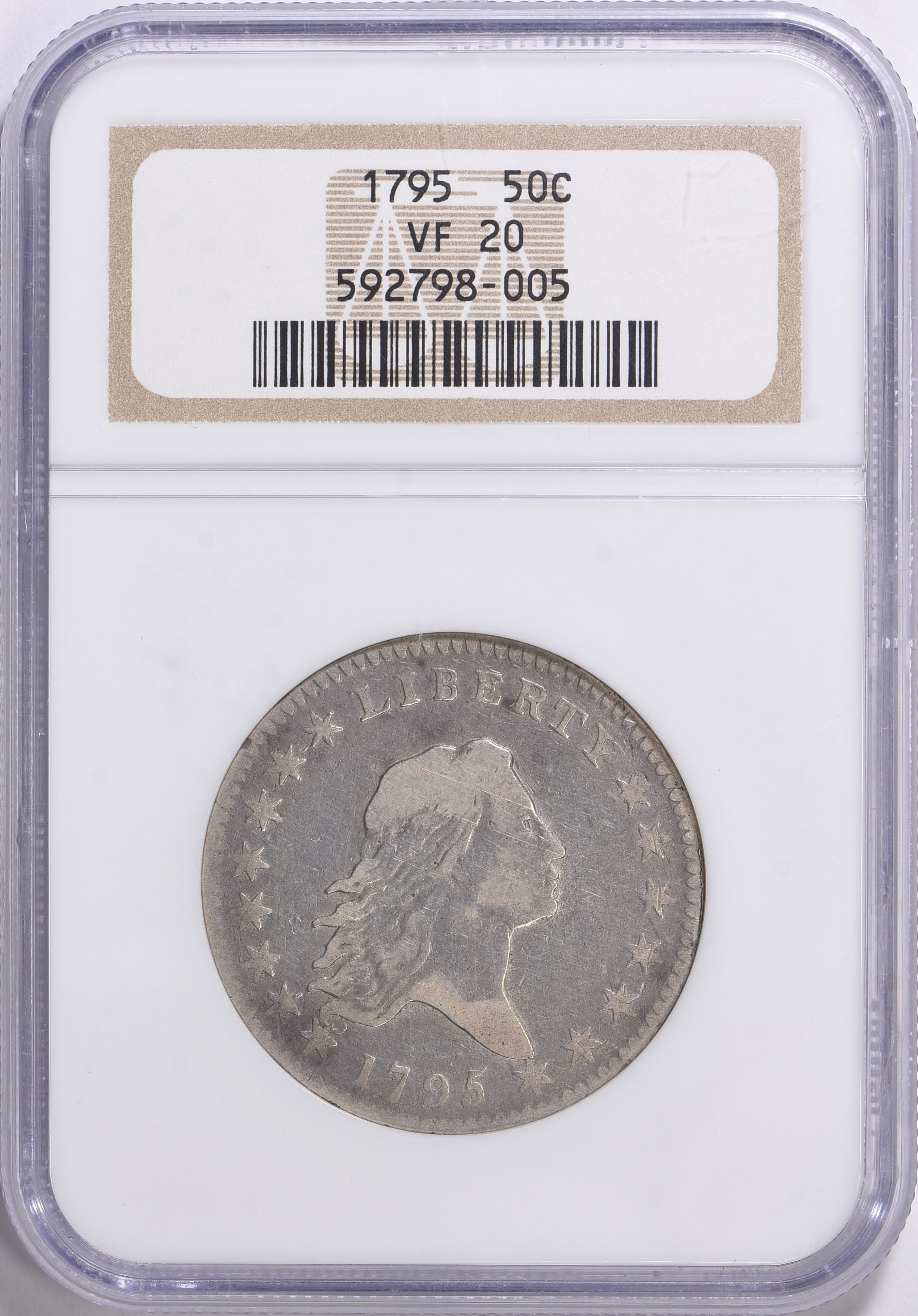 1795 Flowing Hair Half Dollar NGC VF-20 (Item 1751264) | GreatCollections Coin Auctions