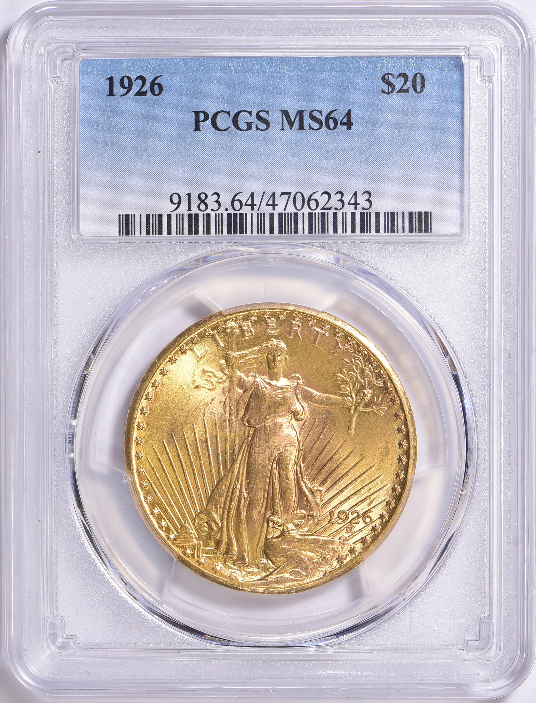 1926 Saint-Gaudens Gold Double Eagle PCGS MS-64 (Item 1751320) | GreatCollections Coin Auctions