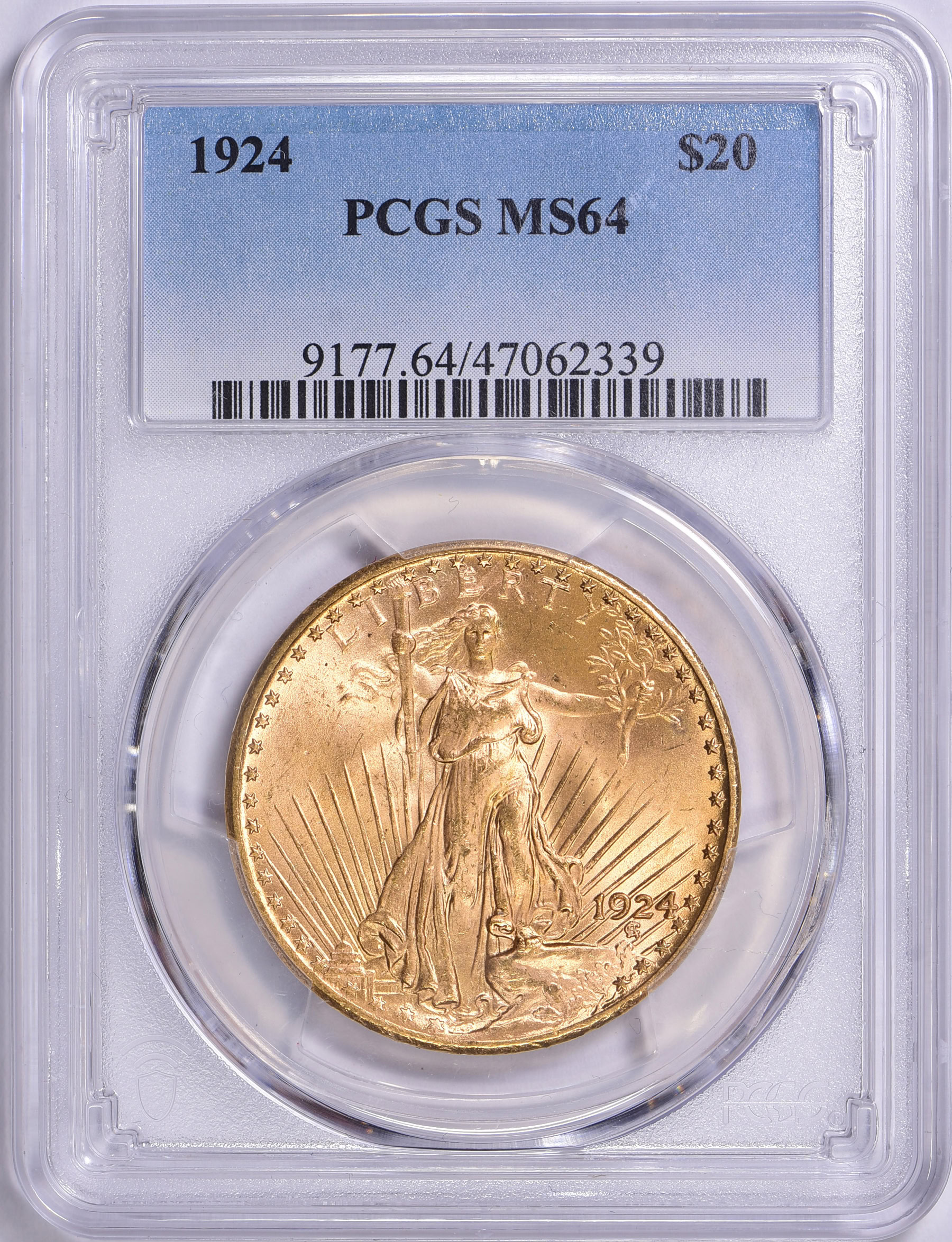 1924 Saint-Gaudens Gold Double Eagle PCGS MS-64 (Item 1751322) | GreatCollections Coin Auctions