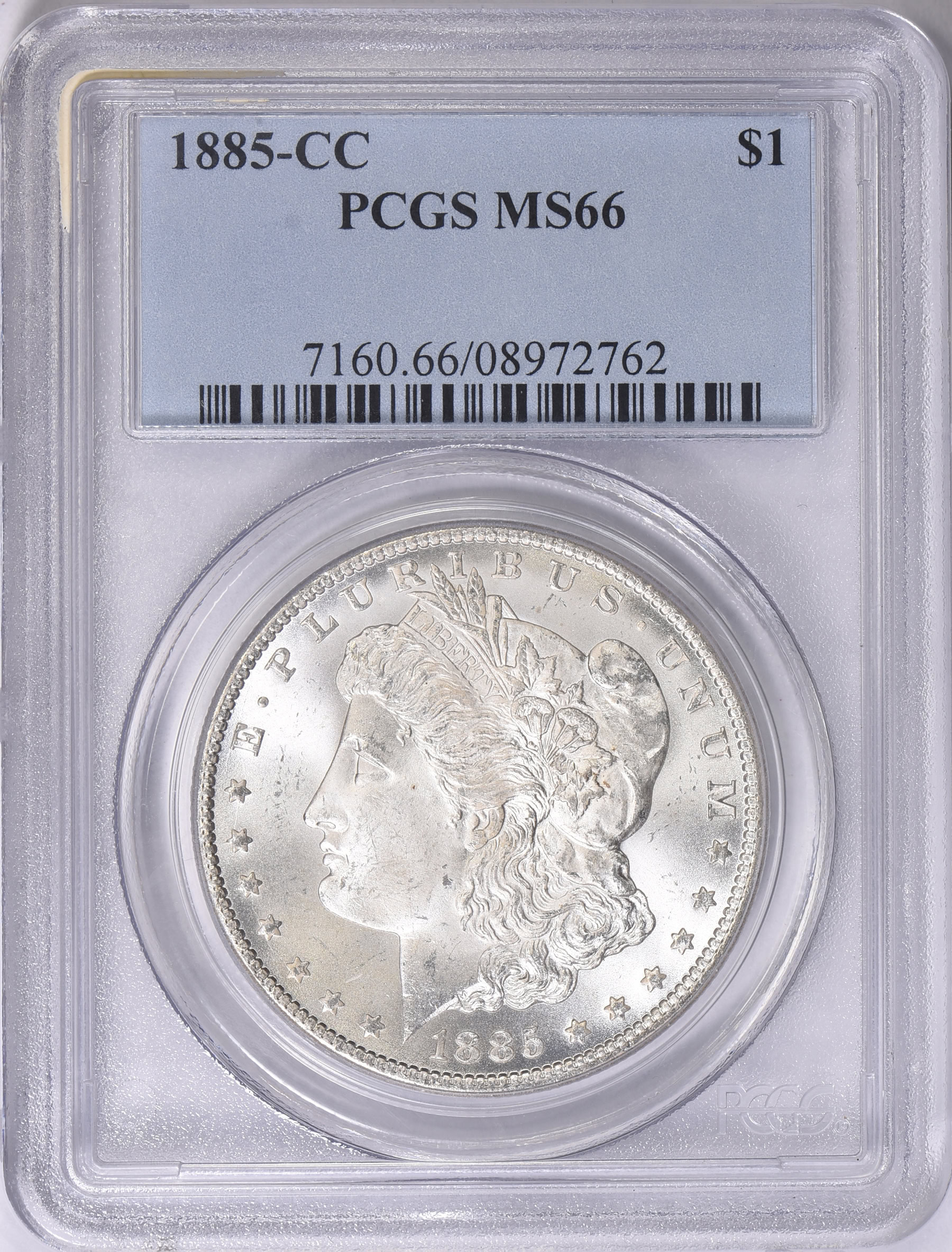 1885-CC Morgan Silver Dollar PCGS MS-66 (Item 1751382) | GreatCollections Coin Auctions