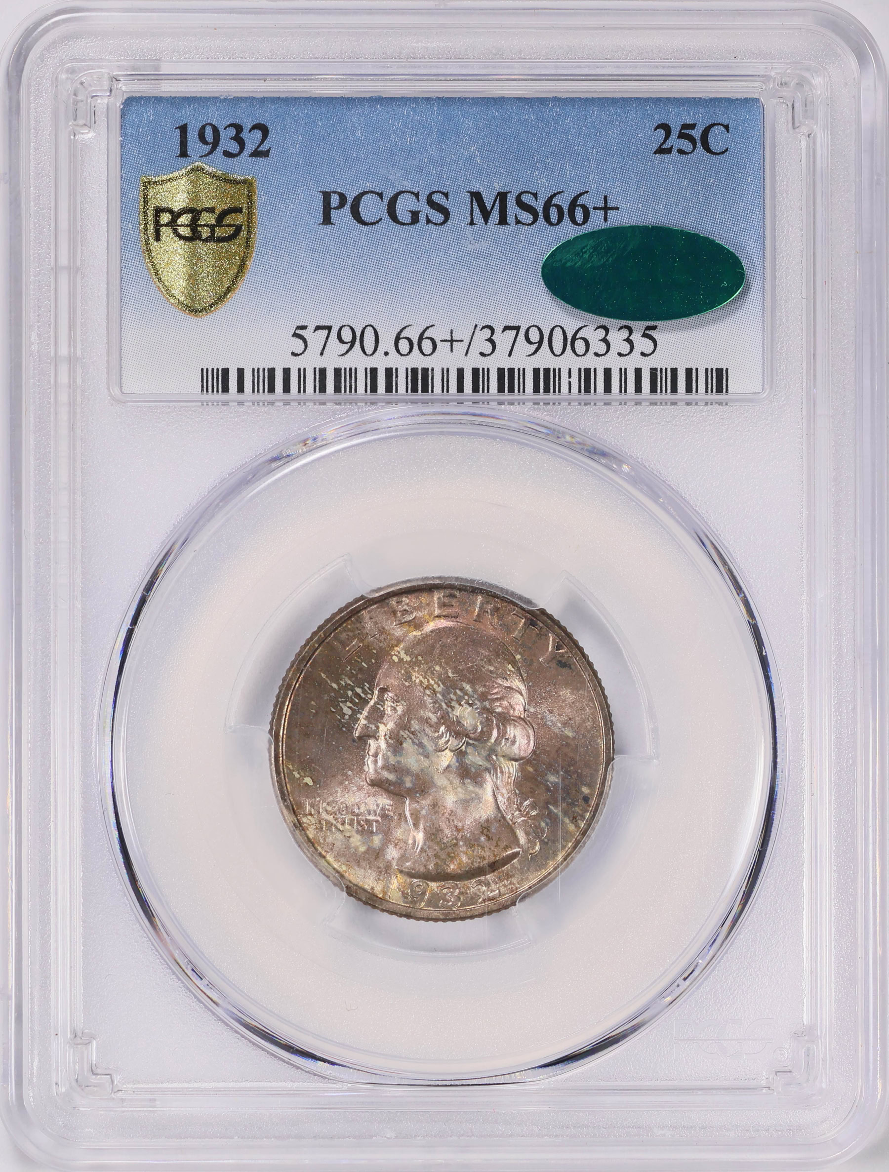 1932 Washington Quarter PCGS MS-66+ (CAC Green) (Item 1751542) | GreatCollections Coin Auctions