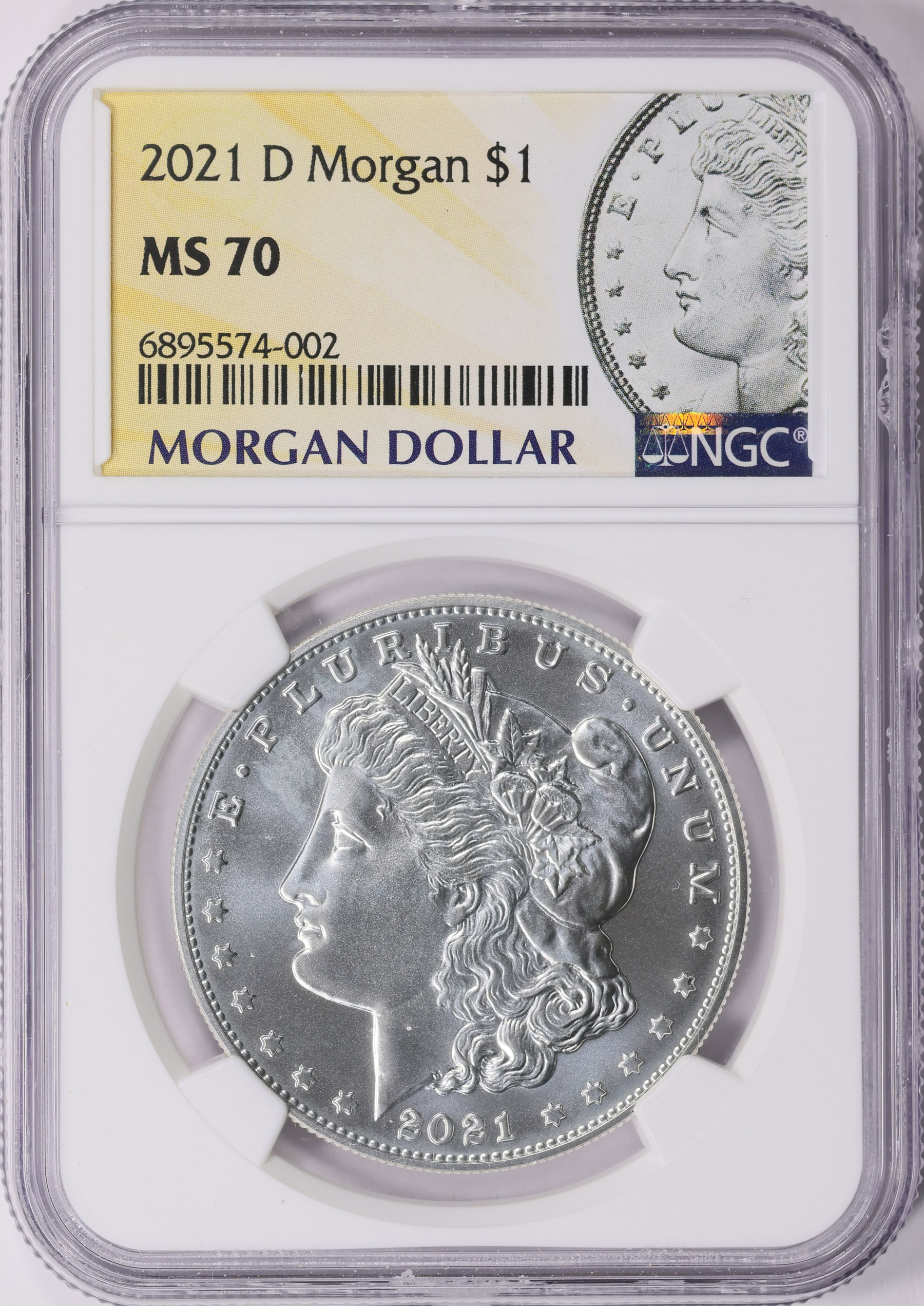 2021-D Morgan Silver Dollar 100th Anniversary NGC MS-70 (Item 1751557) | GreatCollections Coin ...