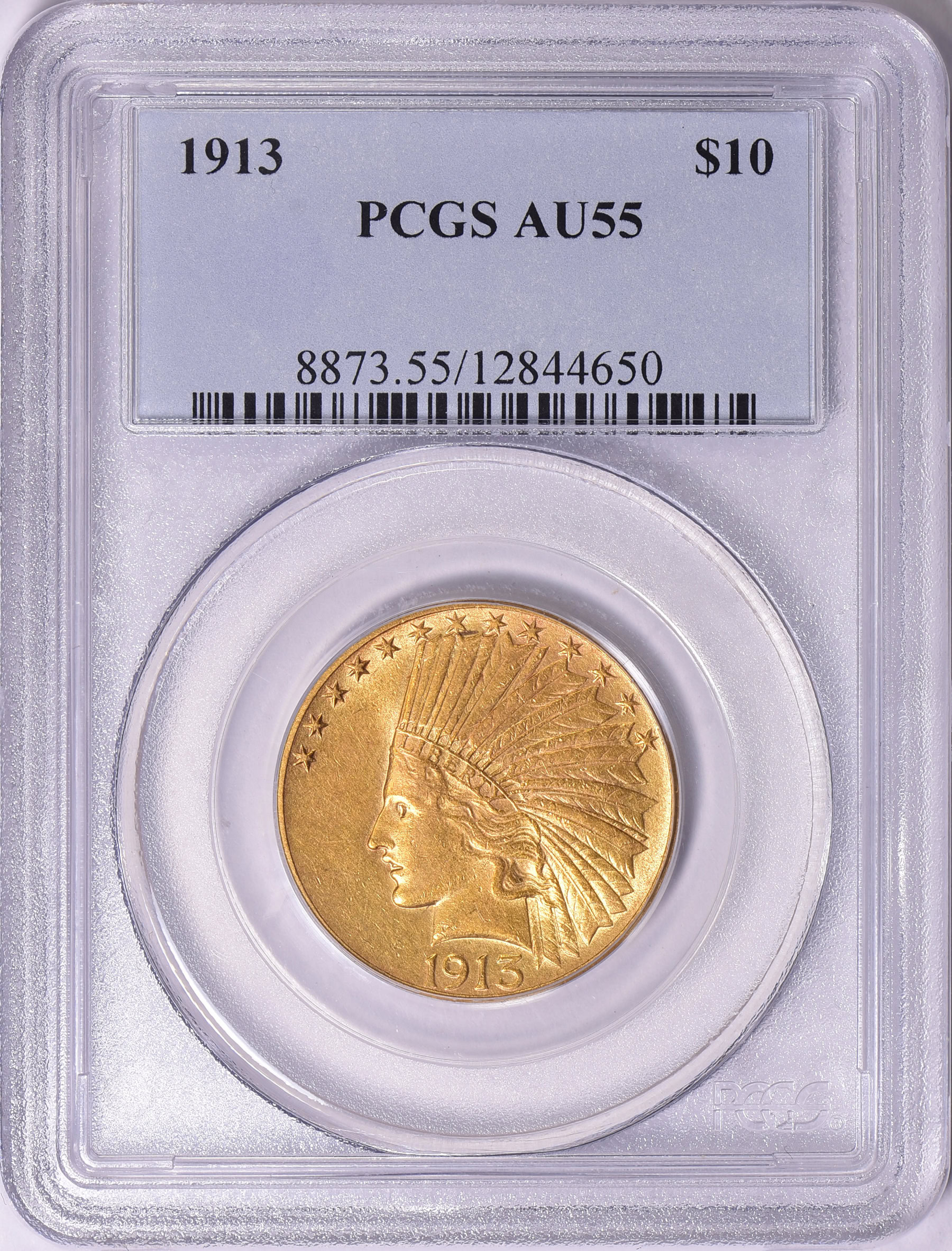 1913 Indian Gold Eagle PCGS AU-55 (Item 1751705) | GreatCollections Coin Auctions