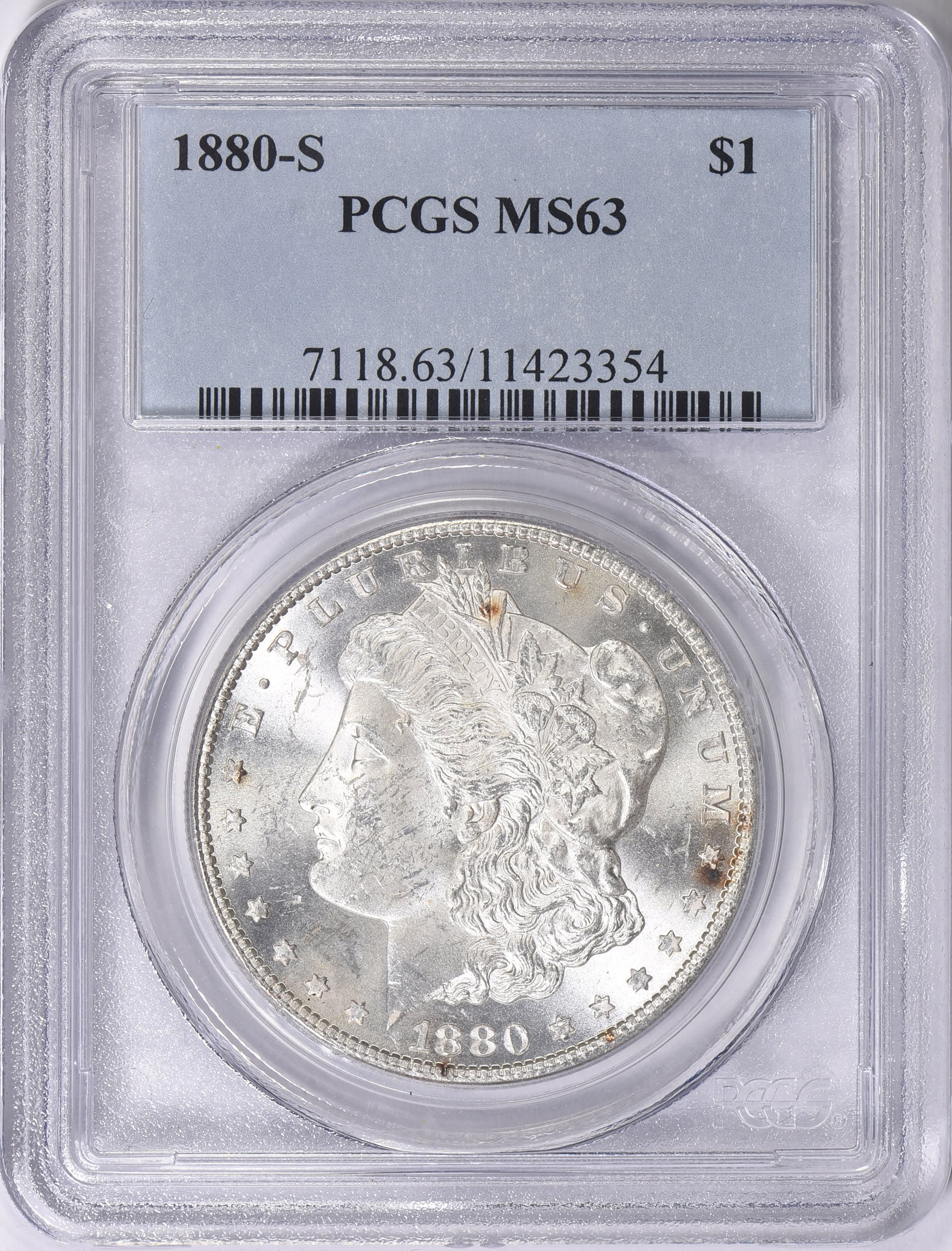 1880-S Morgan Silver Dollar PCGS MS-63 (Item 1751751) | GreatCollections Coin Auctions
