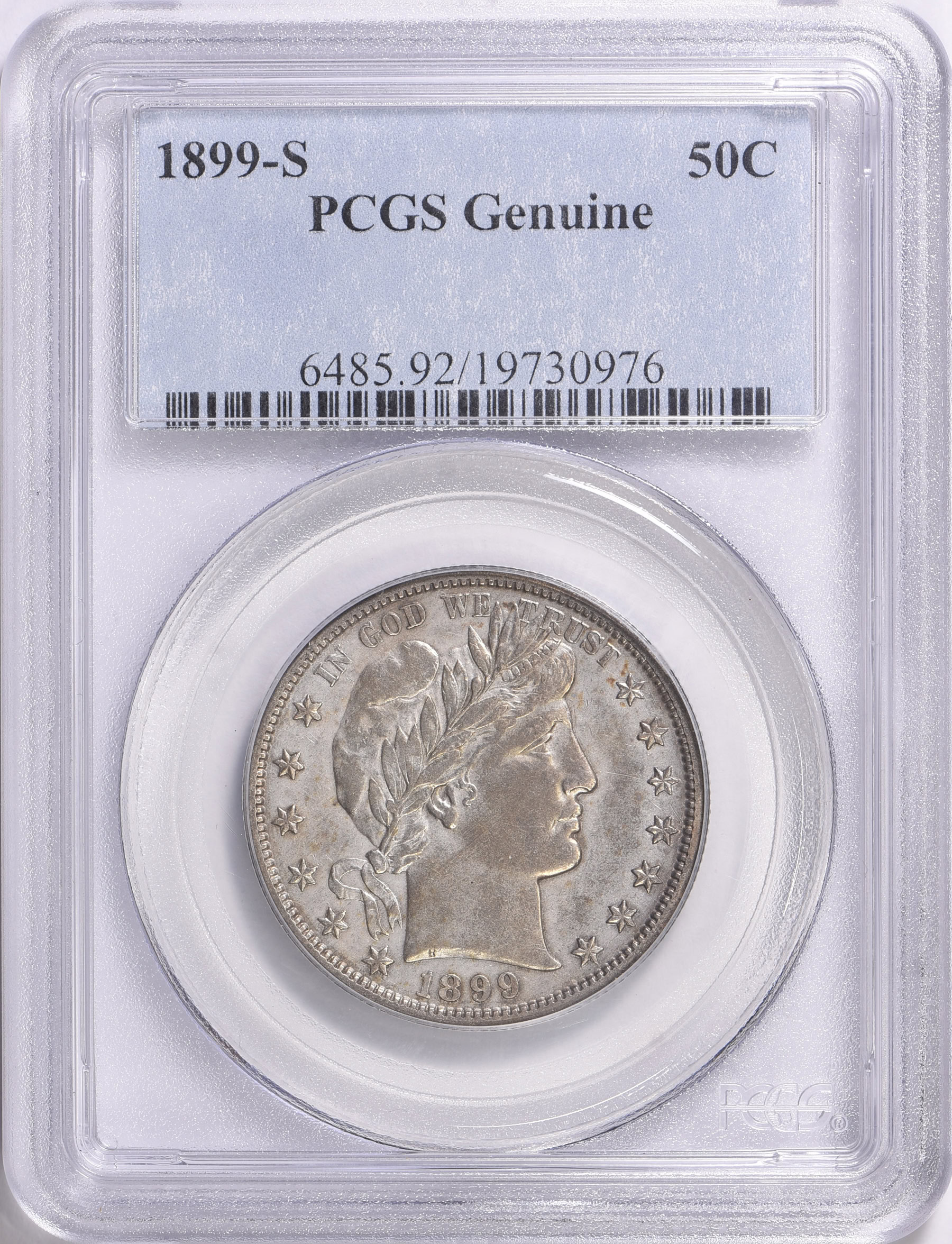 1899-S Barber Half Dollar PCGS Genuine (Item 1751813 ...