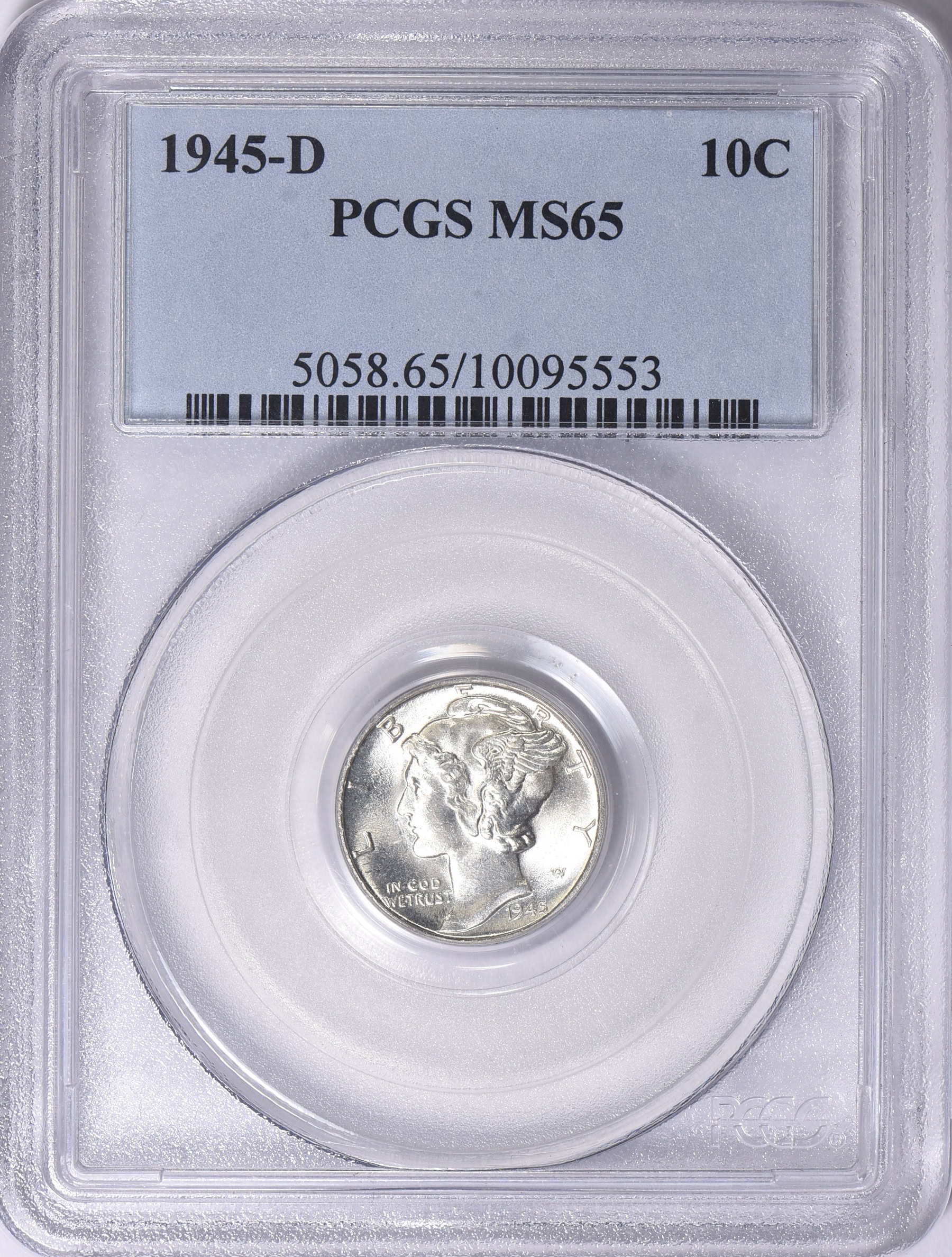 1945-D Mercury Dime PCGS MS-65 (Item 1751857) | GreatCollections Coin Auctions