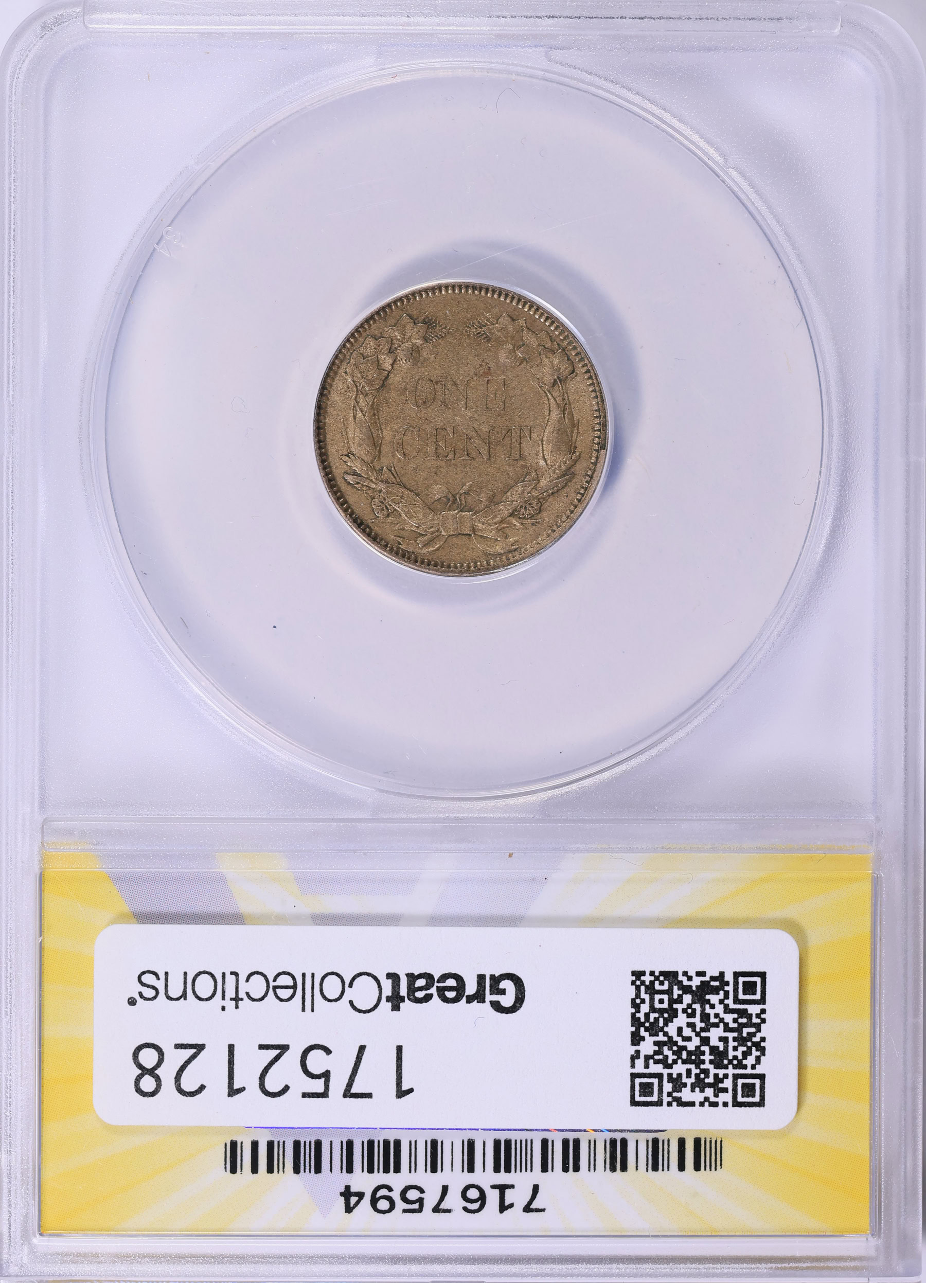 1858 Flying Eagle Cent Small Letters ANACS AU-55 Details (Item 1752128 ...