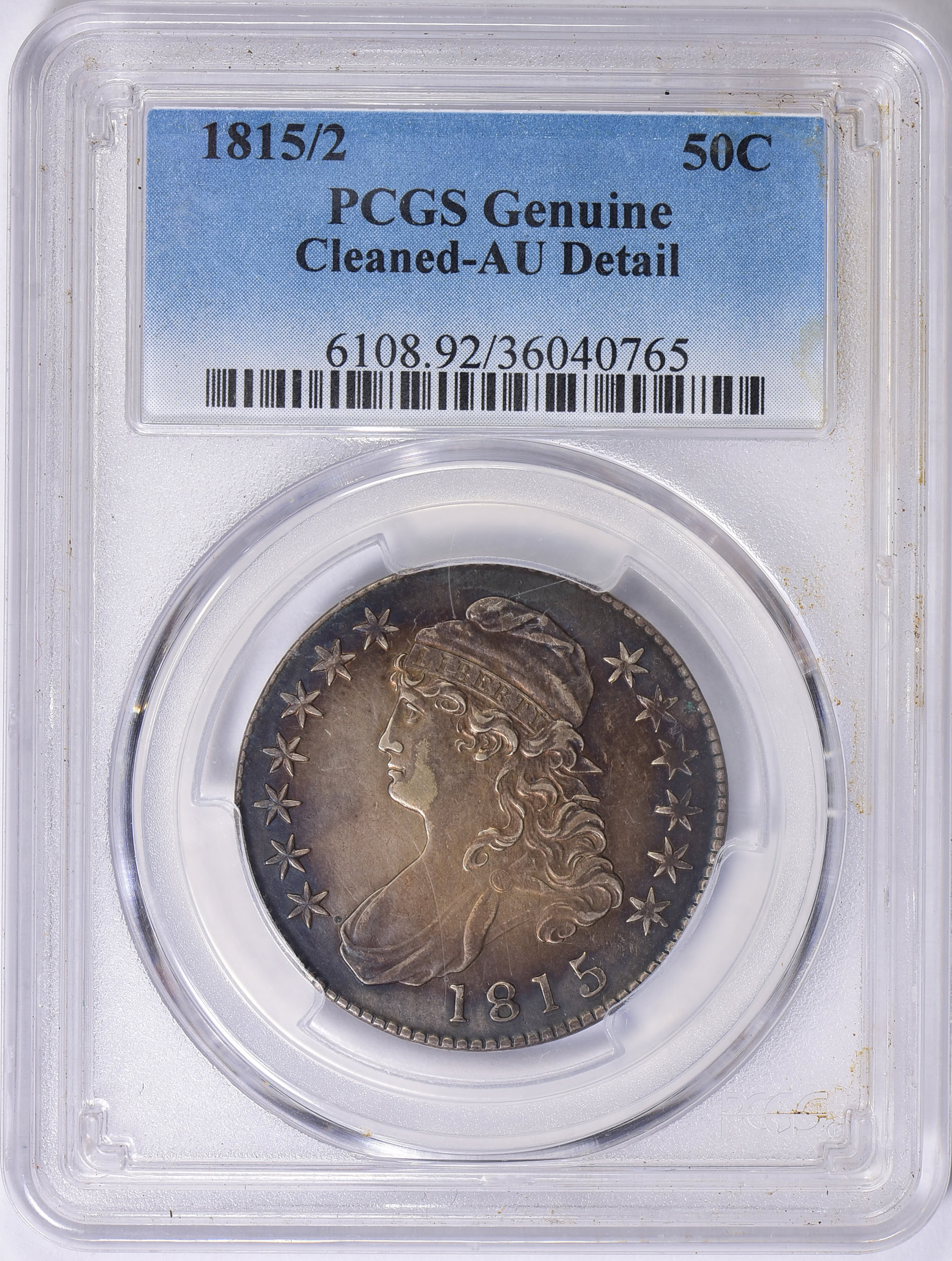 1815/2 Capped Bust Half Dollar PCGS Genuine AU Details (Item 1752206 ...