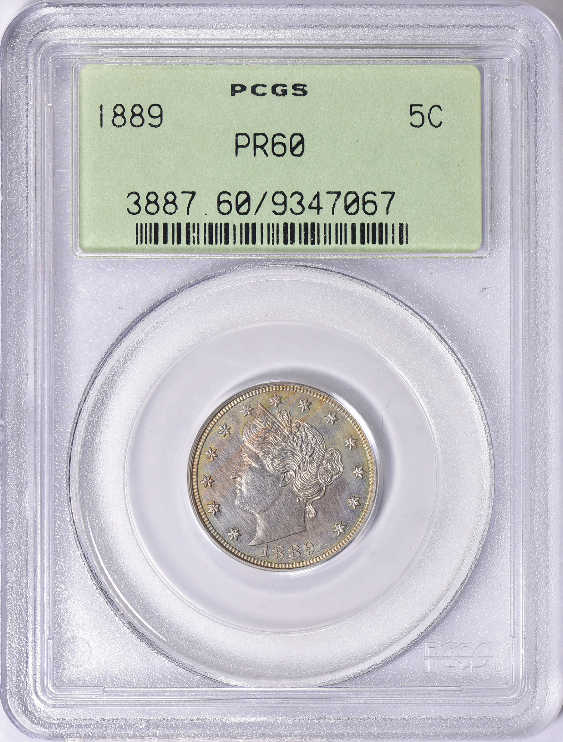 1889 Liberty Nickel PCGS Proof-60 OGH (Toned) (Item 1752322 ...