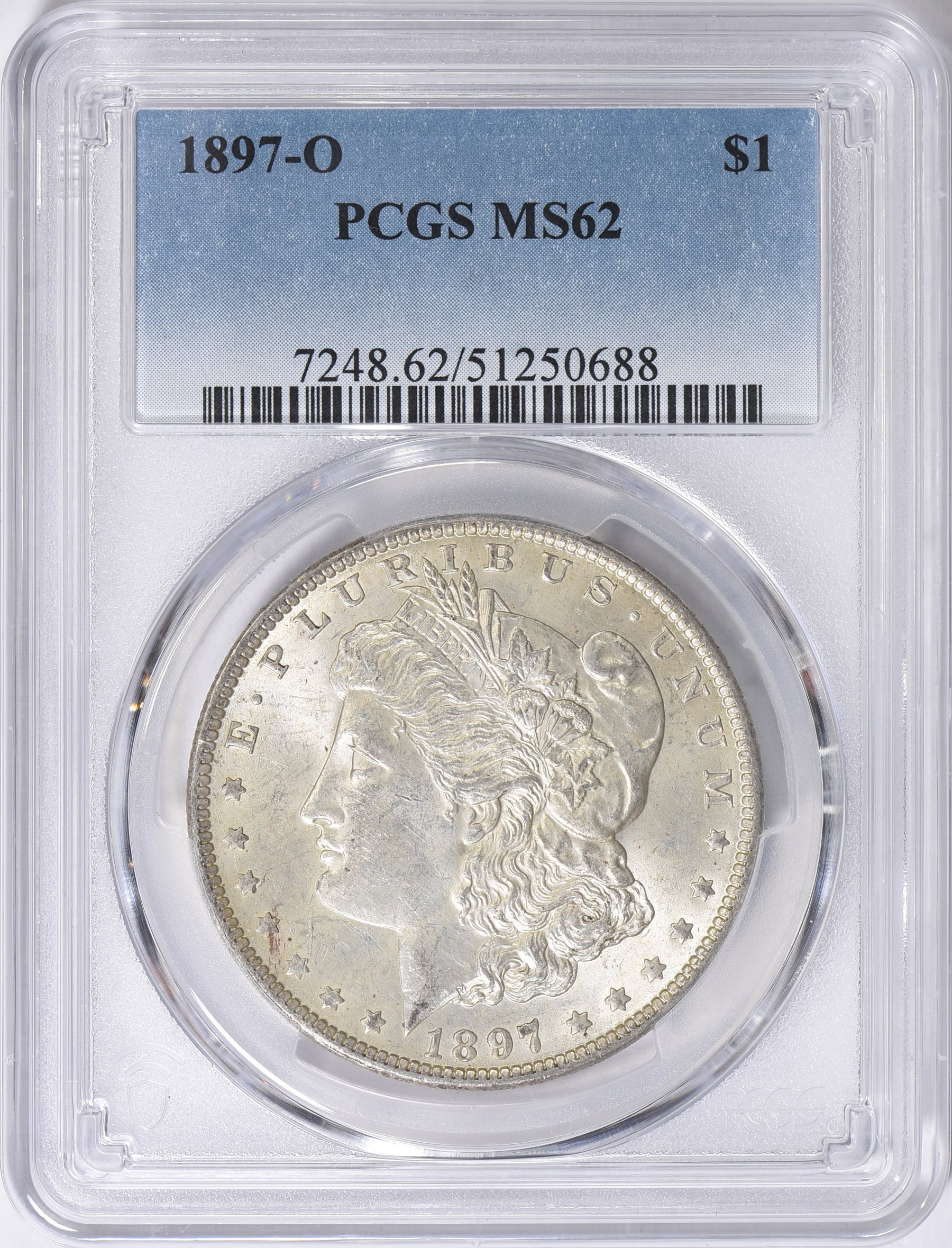 1897-O Morgan Silver Dollar PCGS MS-62 (Item 1752358) | GreatCollections Coin Auctions