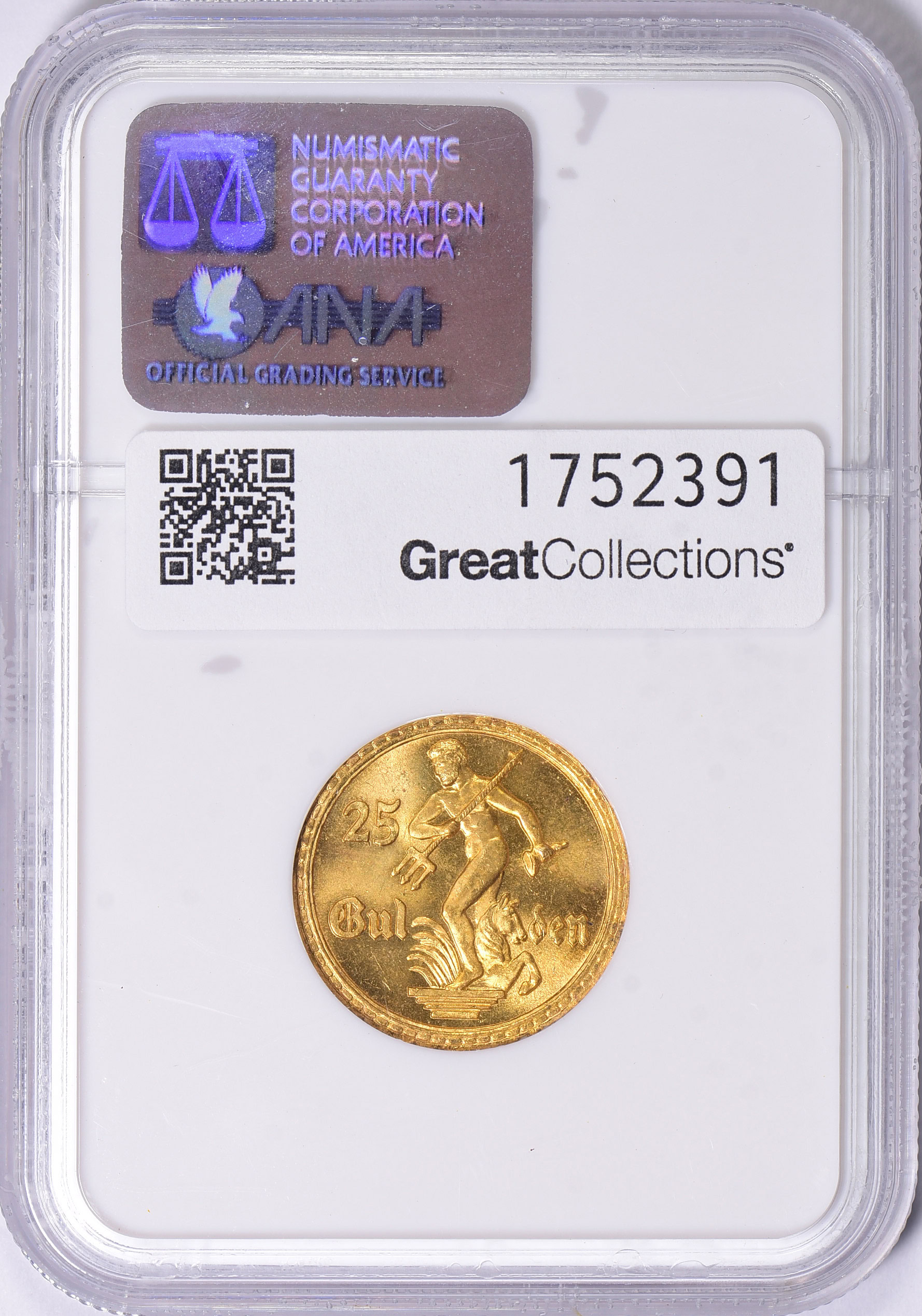 Danzig 1930 Gold 25 Gulden KM-150 NGC MS-65 (AGW = 0.2355 Oz.) | NGC ...