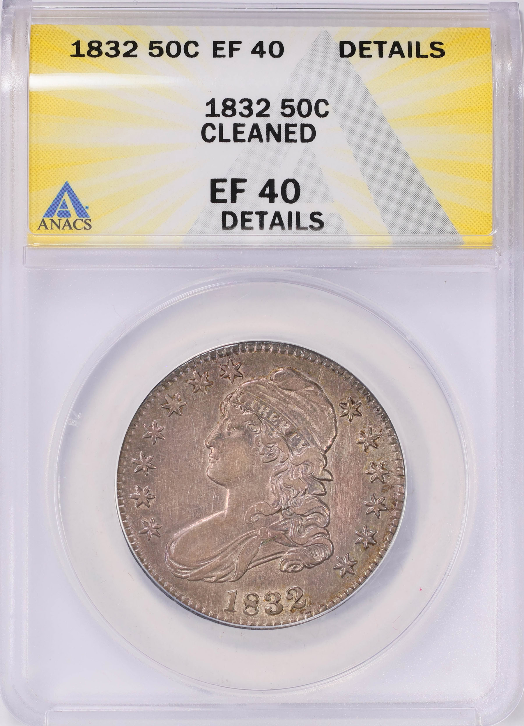 1832 Capped Bust Half Dollar ANACS XF-40 Details (Item 1752424 ...