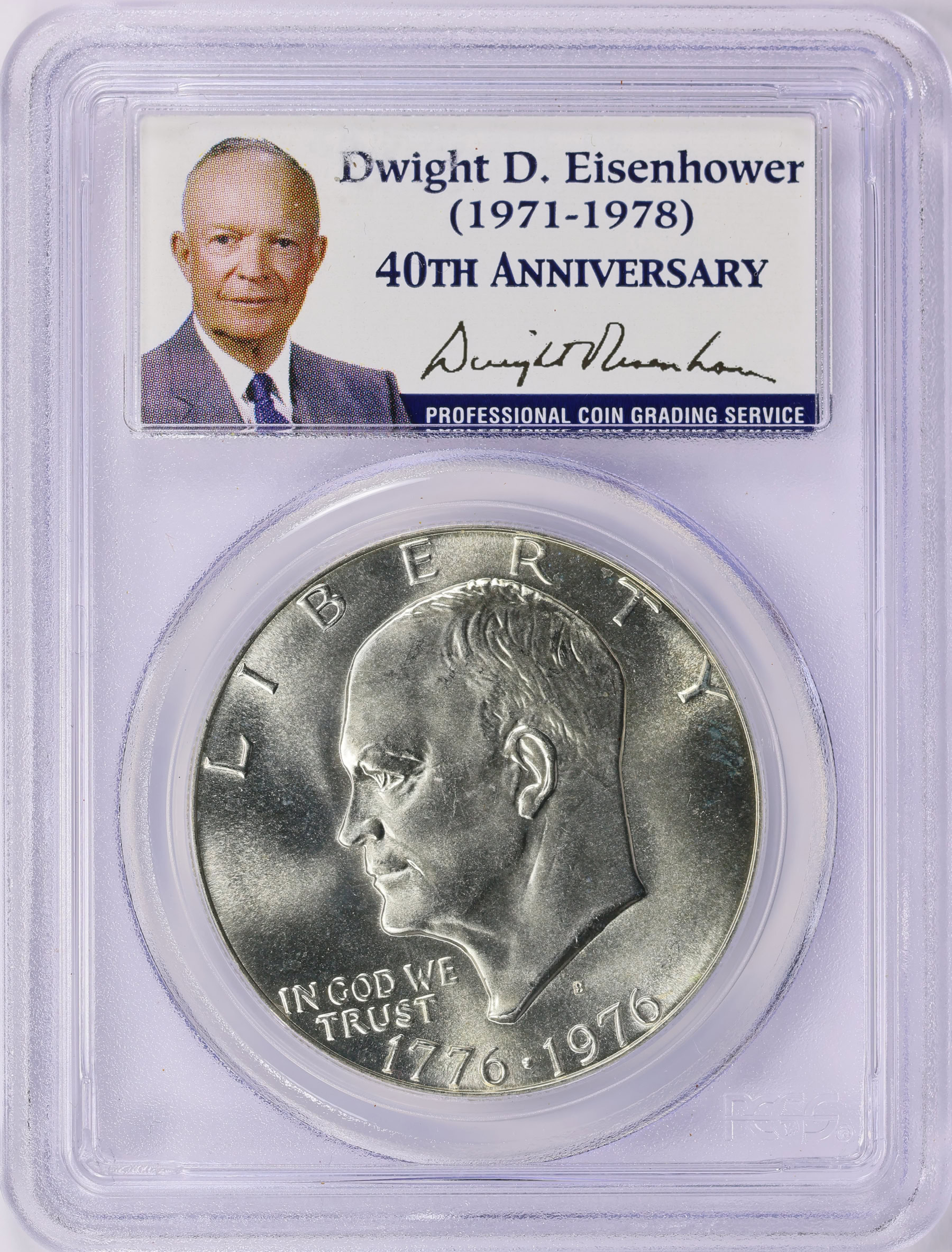 1976-S Eisenhower Dollar Silver PCGS MS-68 (Eisenhower Label) (Item 1752471) | GreatCollections ...