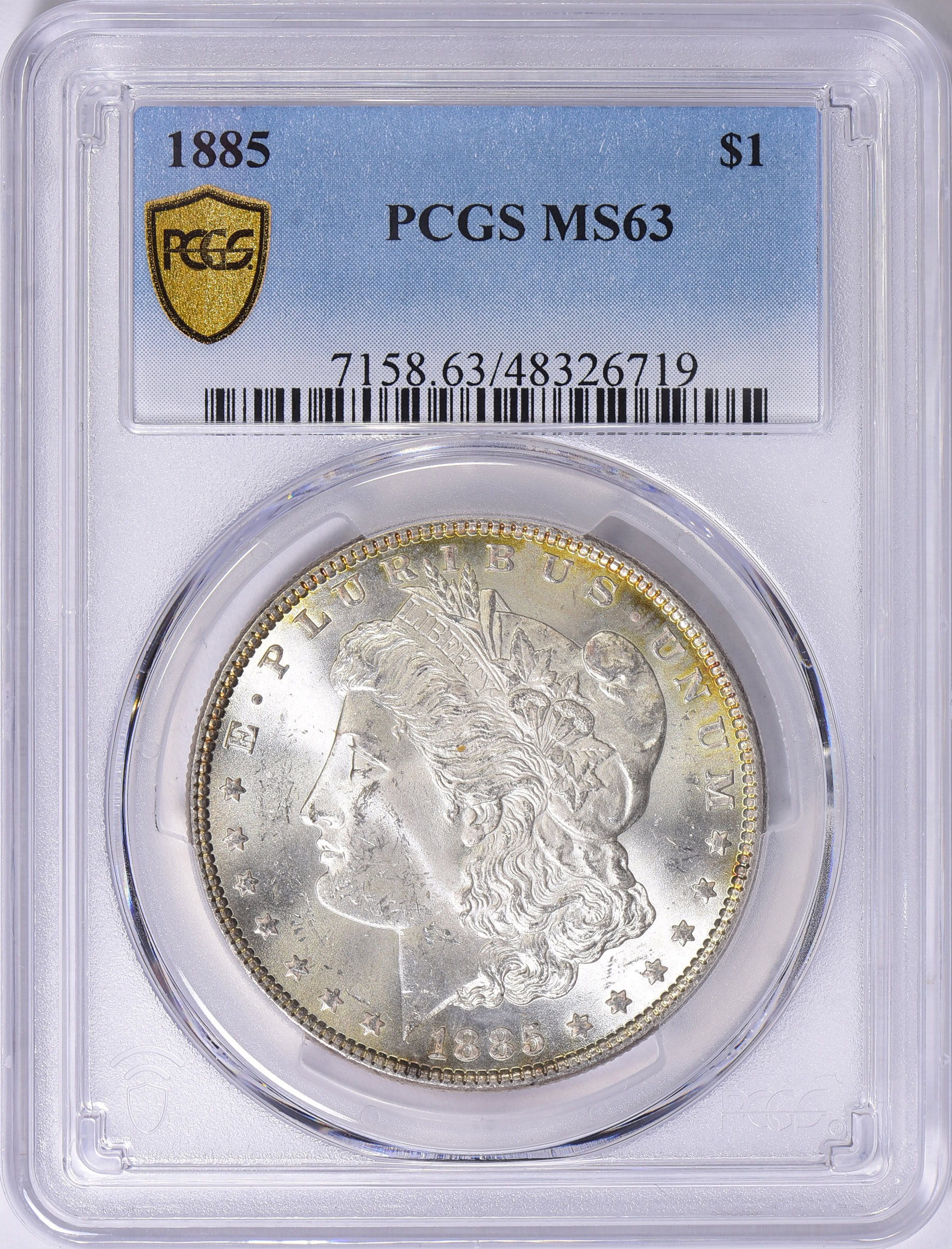 1885 Morgan Silver Dollar PCGS MS-63 (Item 1752611) | GreatCollections Coin Auctions