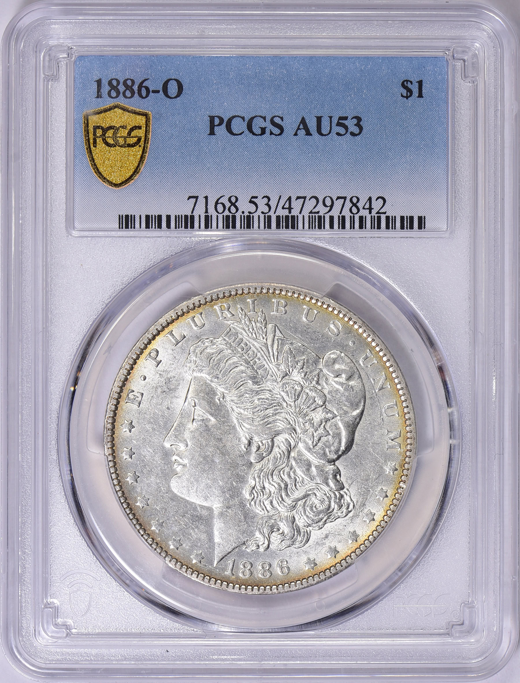 1886-O Morgan Silver Dollar PCGS AU-53 (Item 1752612) | GreatCollections Coin Auctions