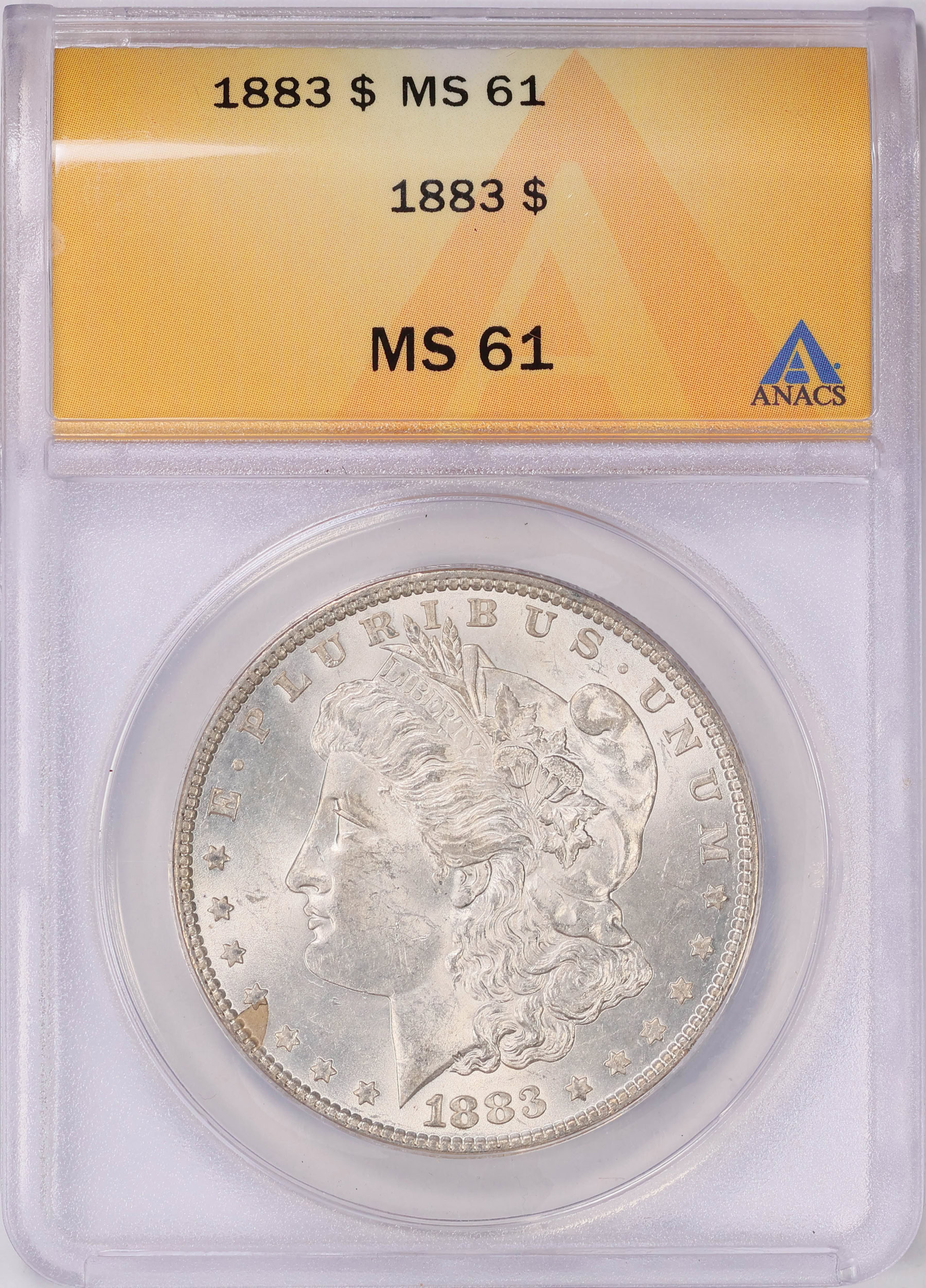 1883 Morgan Silver Dollar ANACS MS-61 (Item 1752839) | GreatCollections ...