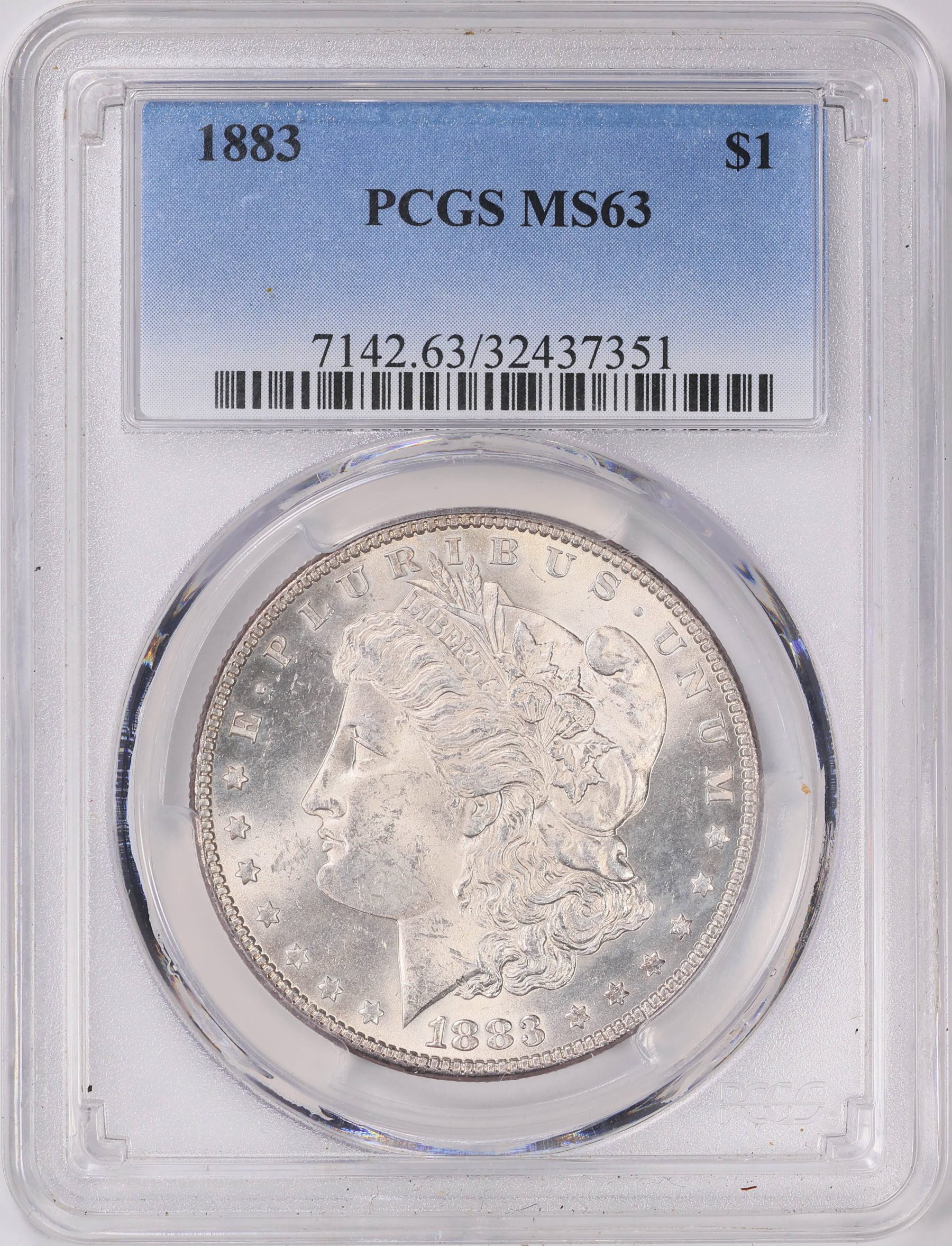 1883 Morgan Silver Dollar PCGS MS-63 (Item 1752845) | GreatCollections Coin Auctions