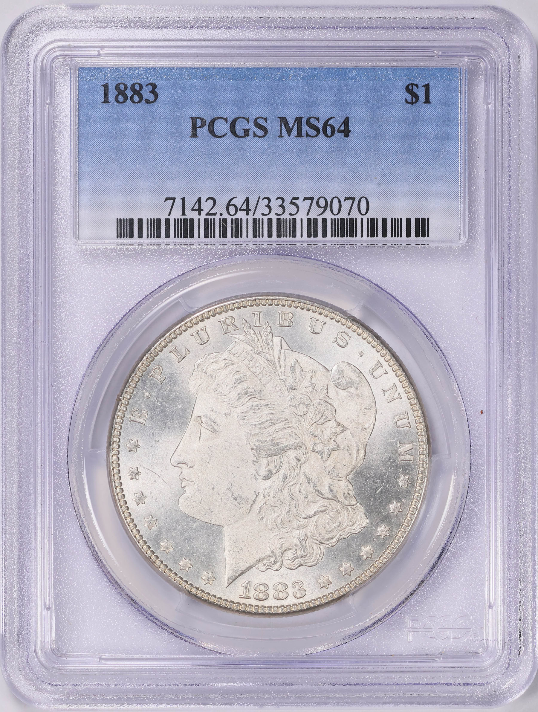 1883 Morgan Silver Dollar PCGS MS-64 (Item 1752846) | GreatCollections Coin Auctions
