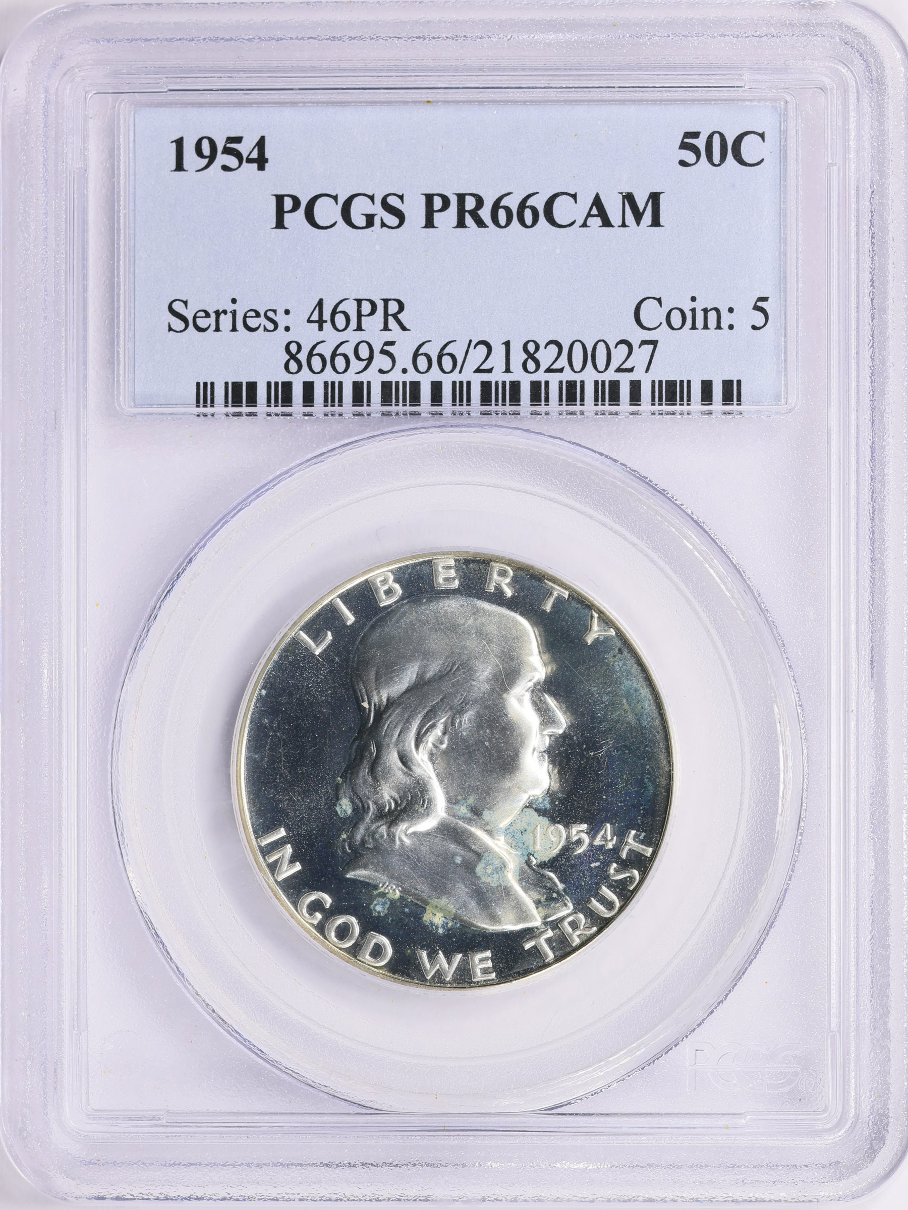 1954 Franklin Half Dollar PCGS Proof-66 CAMEO (Item 1752904 ...