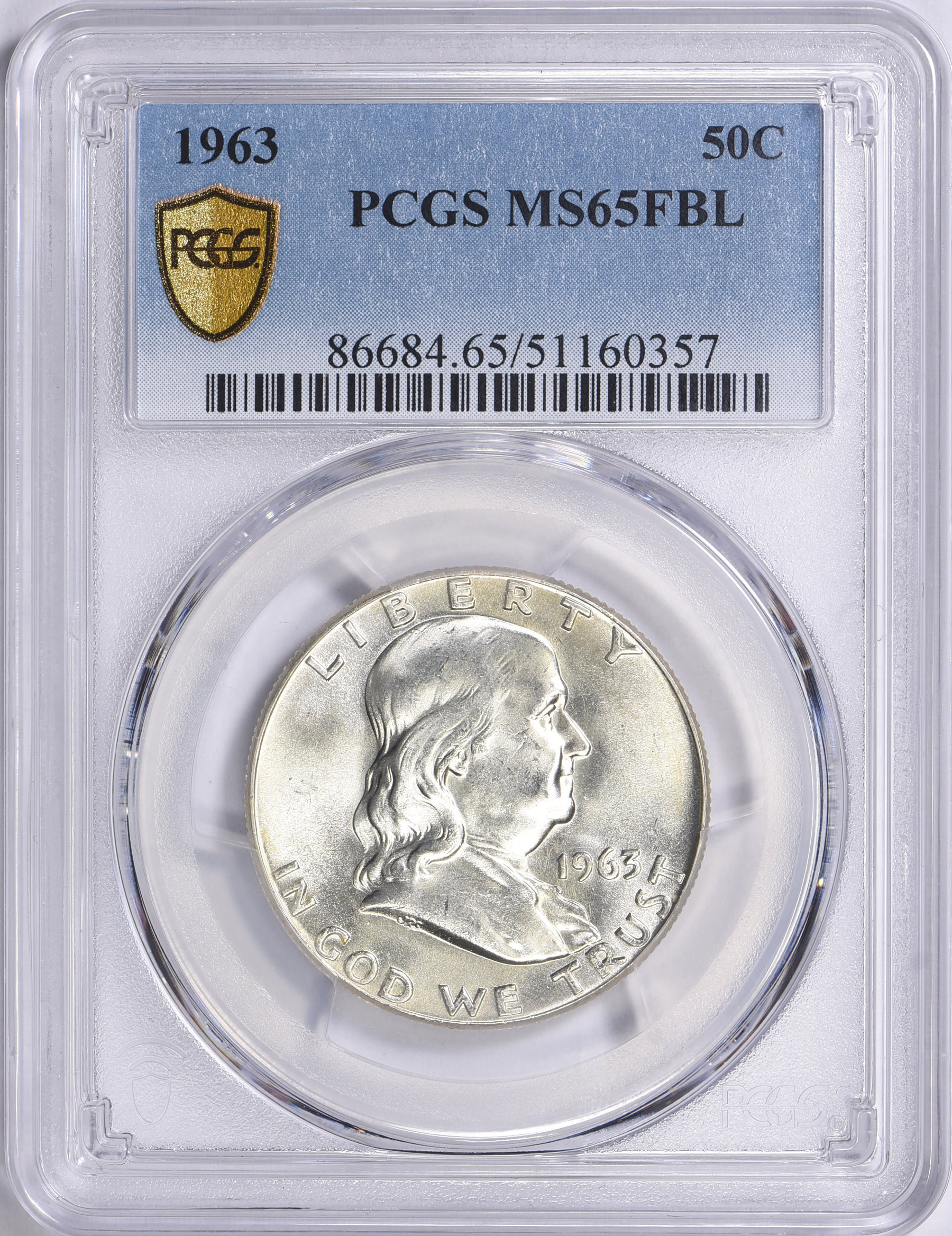 1963 Franklin Half Dollar PCGS MS-65 FBL (Item 1753070 ...