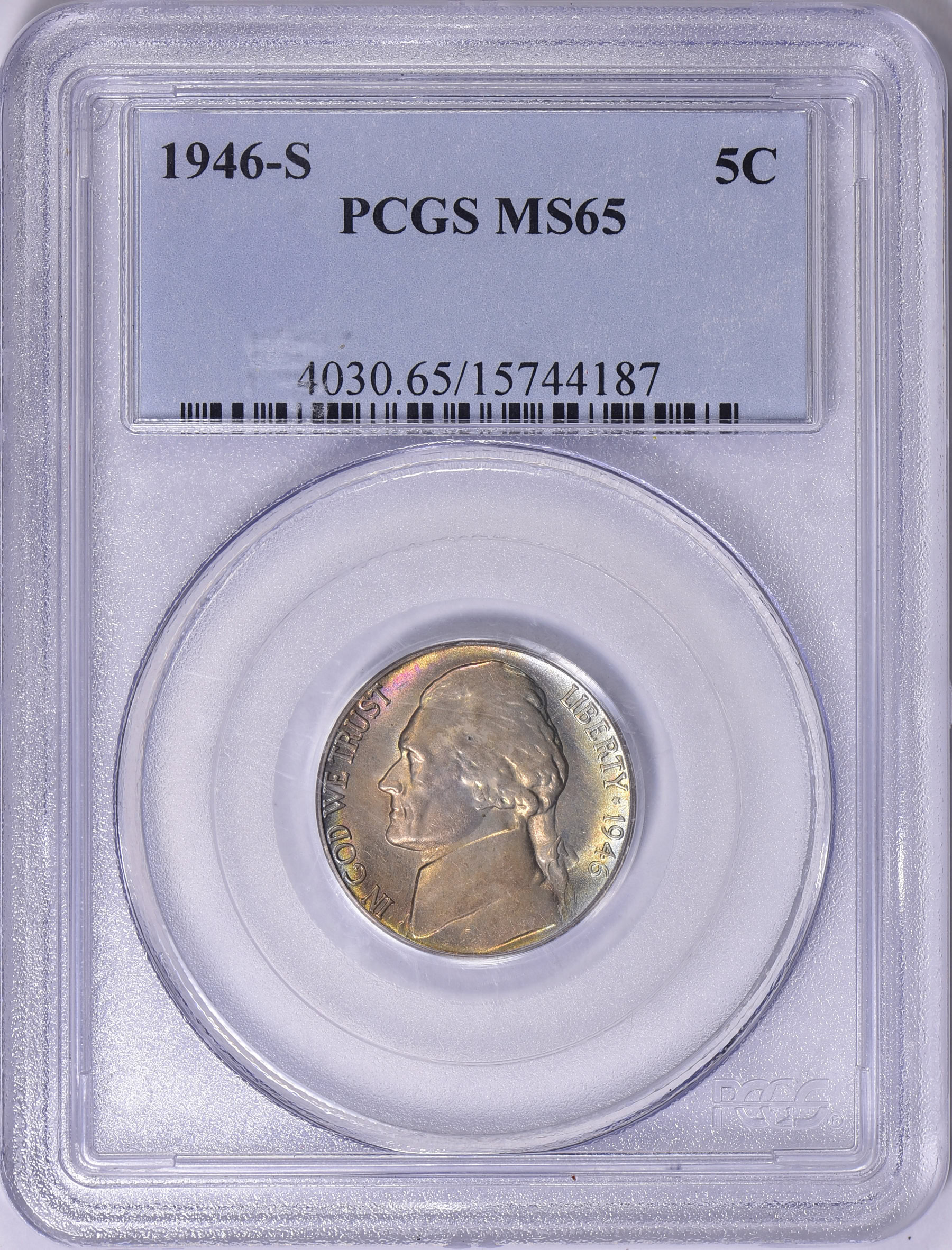 1946-S Jefferson Nickel PCGS MS-65 (Item 1753223) | GreatCollections Coin Auctions