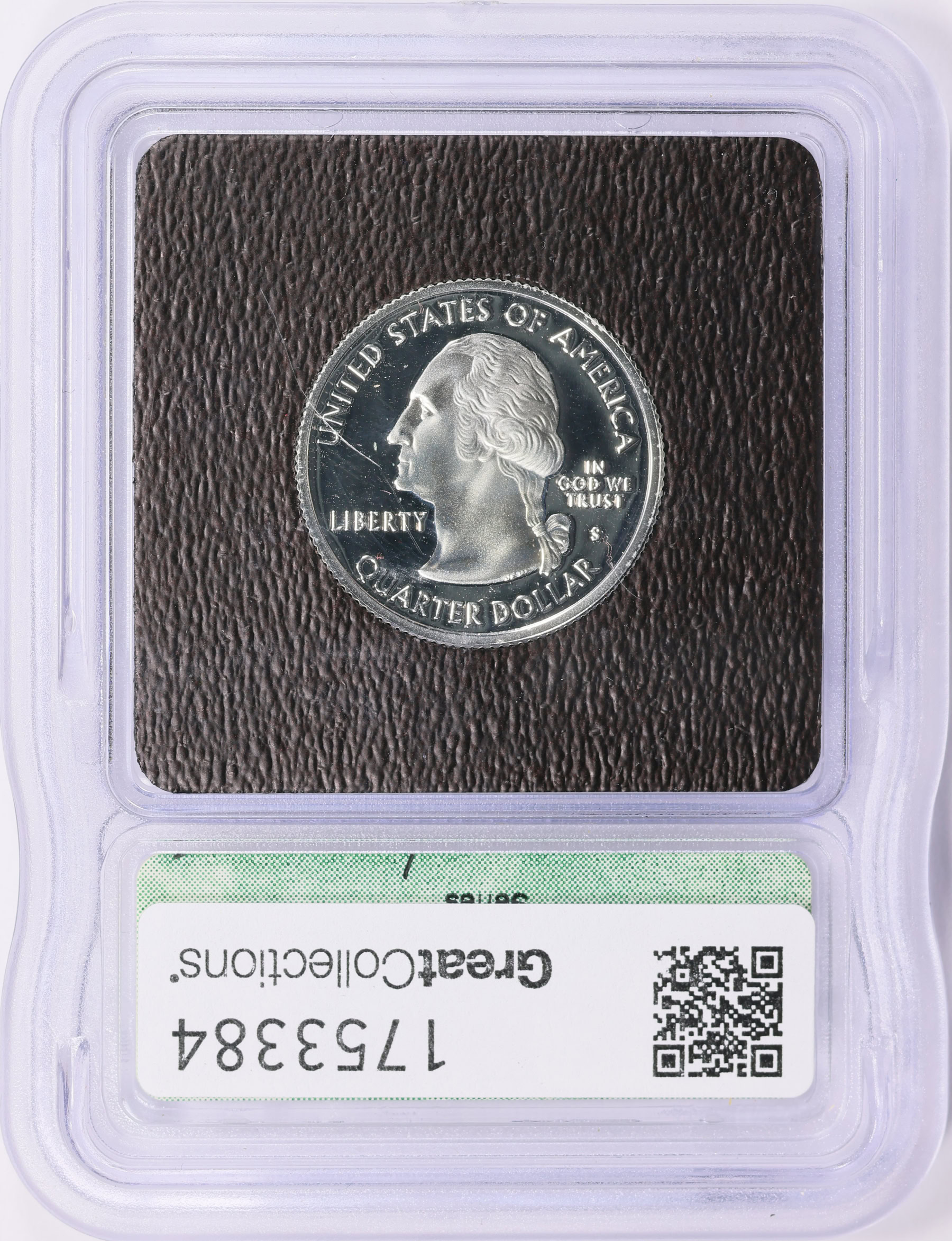 2001-S State Quarter Rhode Island Silver ICG Proof-70 DCAM (Daniel Carr ...