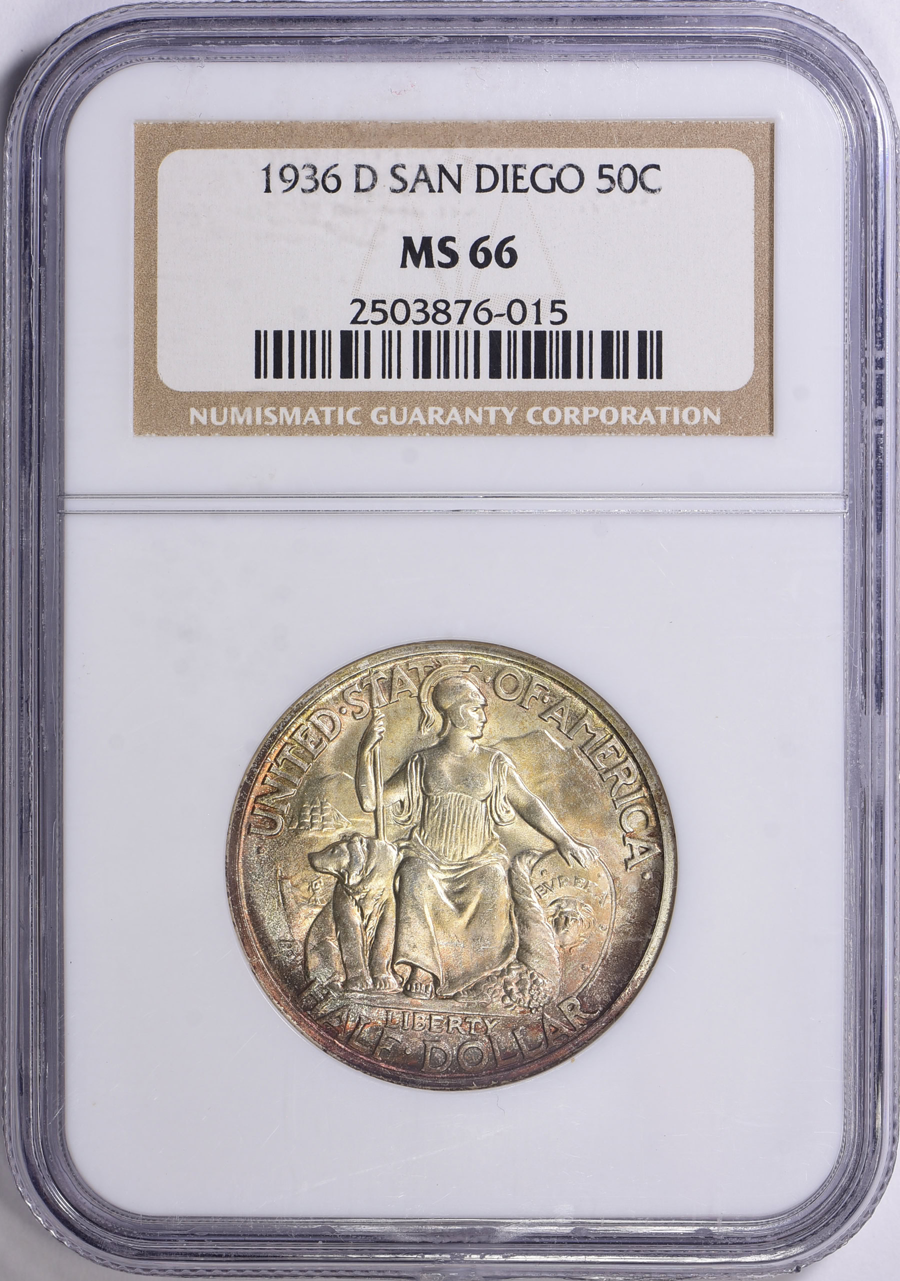 1936-D San Diego, California Pacific International Exposition Half ...