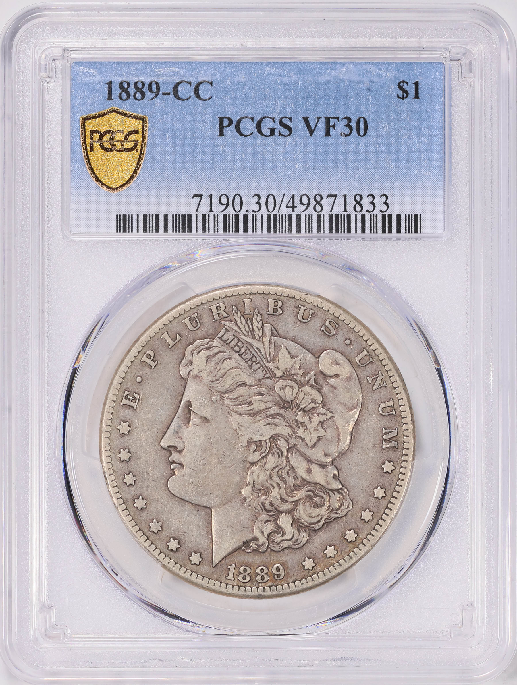 1889-CC Morgan Silver Dollar PCGS VF-30 (Item 1753537 ...