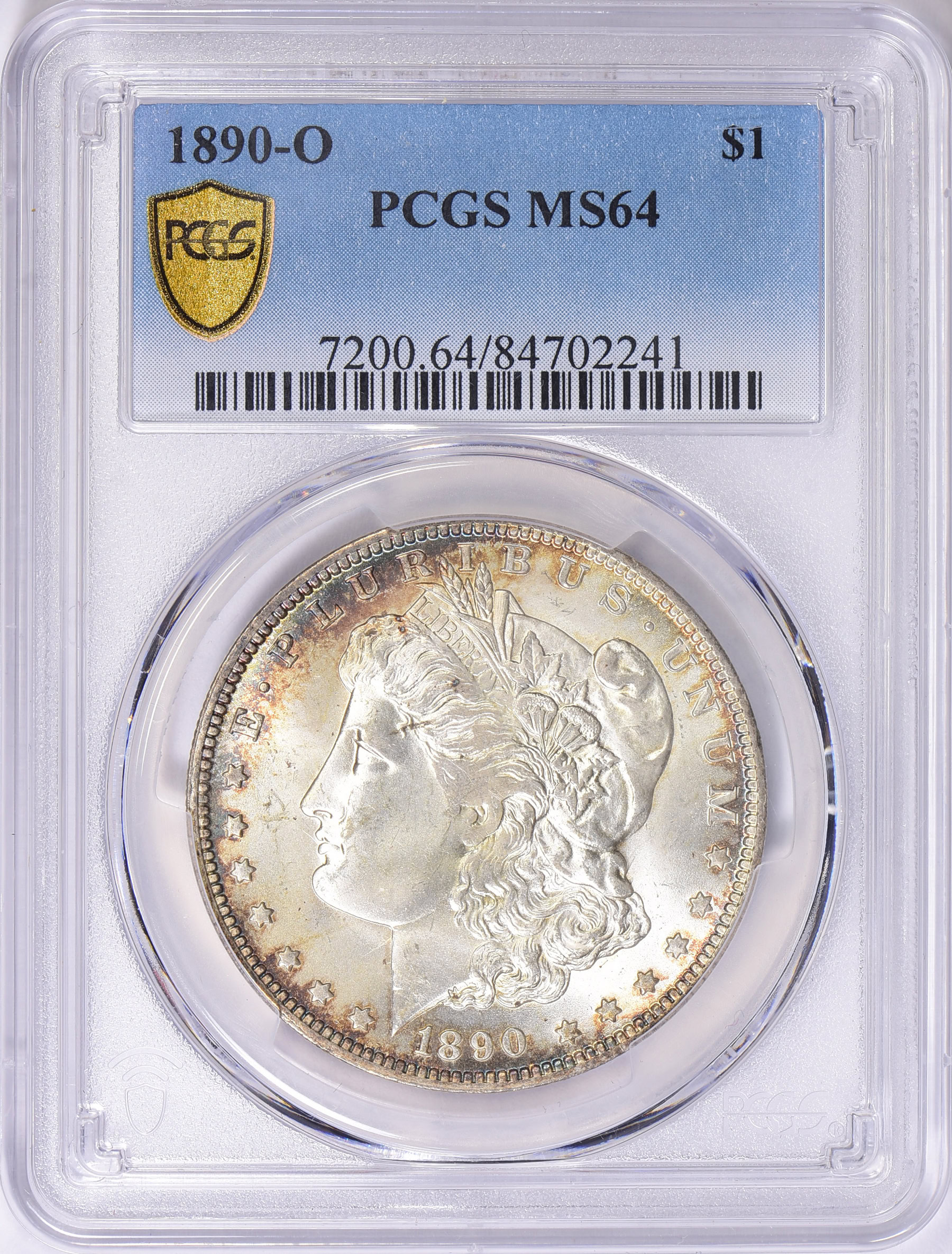 1890-O Morgan Silver Dollar PCGS MS-64 (Toned) (Item 1753545) | GreatCollections Coin Auctions