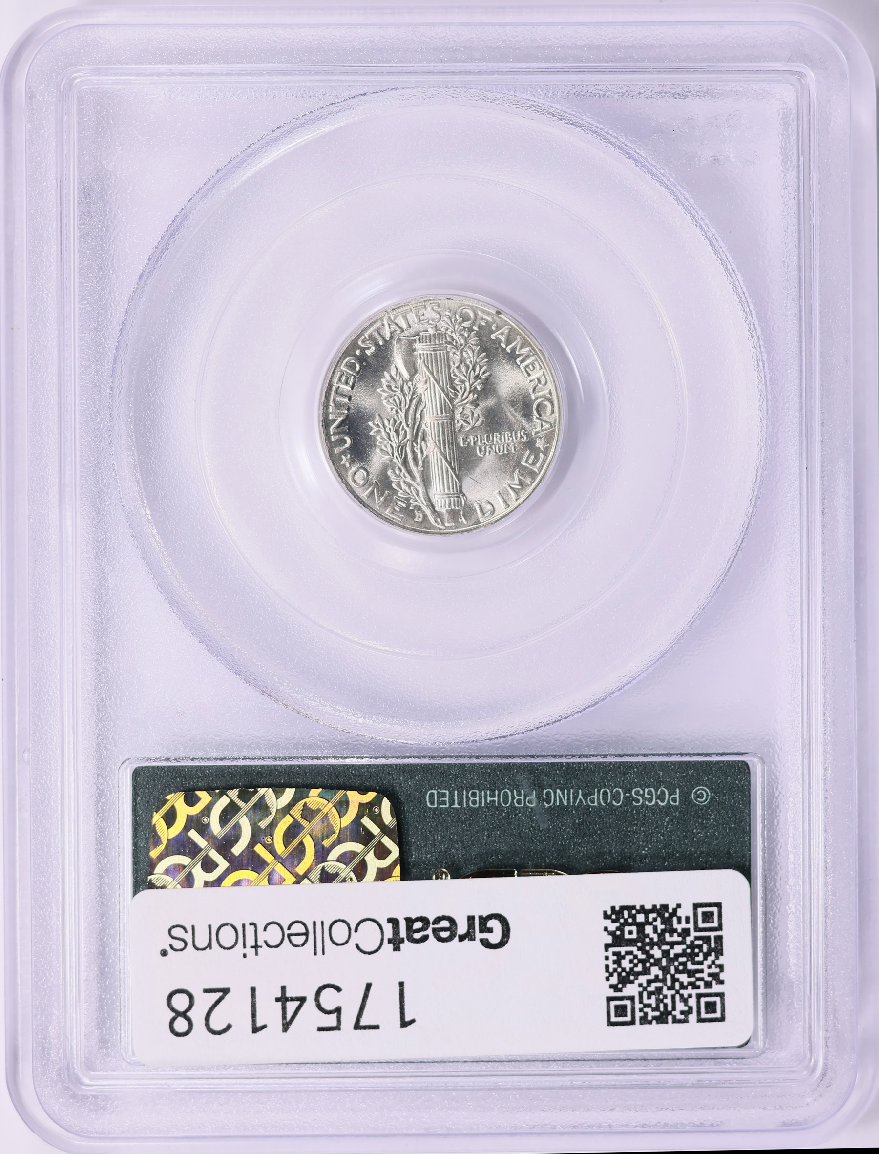 1942-D Mercury Dime PCGS MS-66 FB (CAC Gold) OGH (Item 1754128) | GreatCollections Coin Auctions