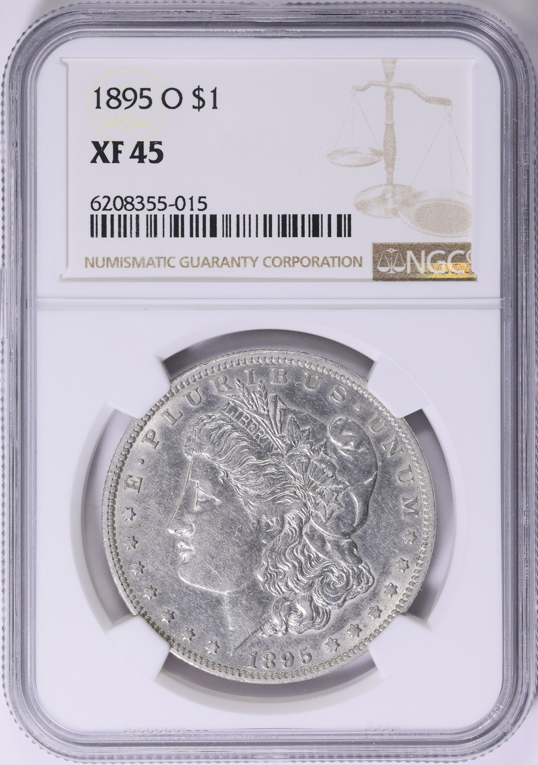1895-O Morgan Silver Dollar NGC XF-45 (Item 1754214) | GreatCollections Coin Auctions