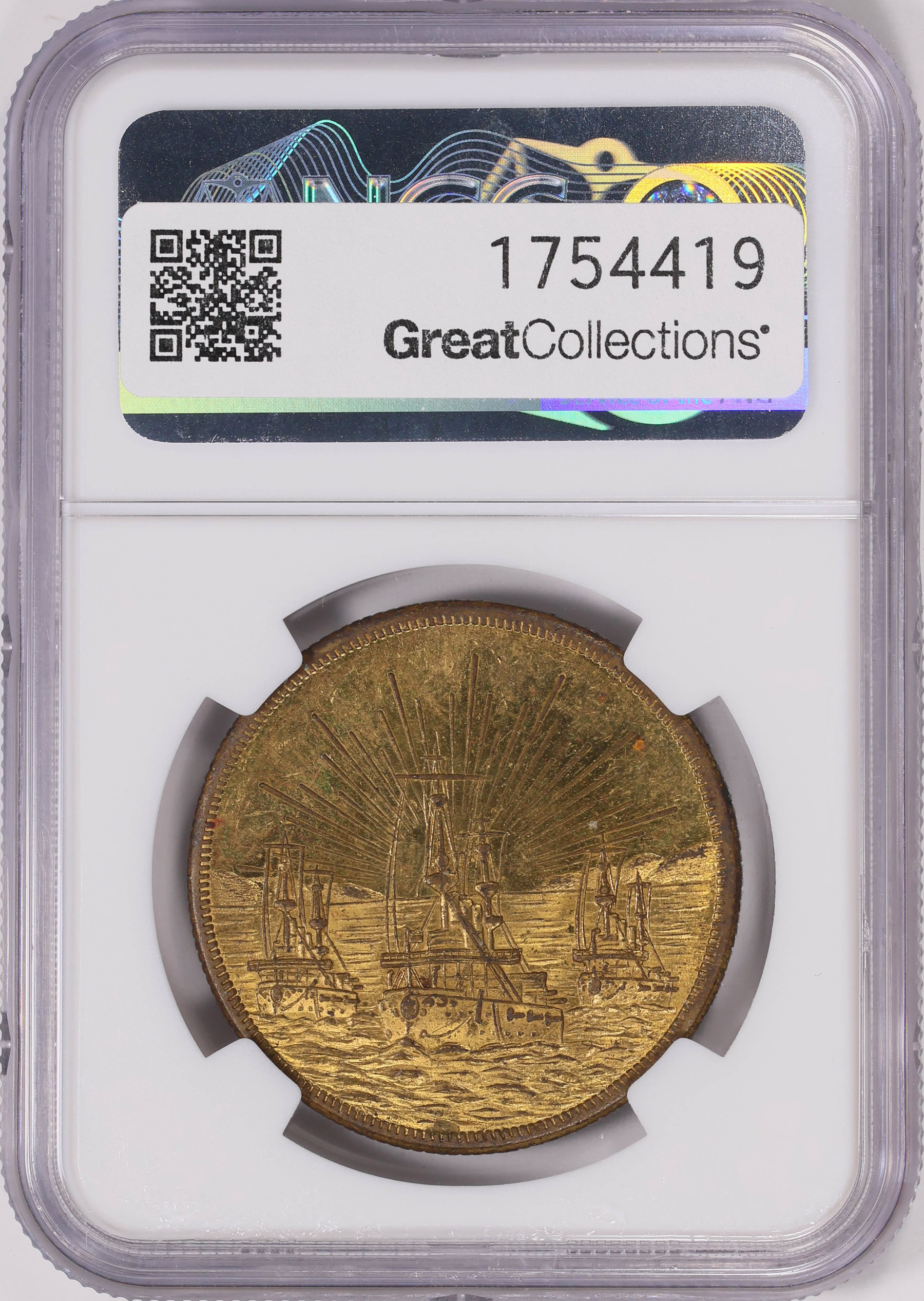1908 United States Navy World Voyage So-Called Dollar HK-351 NGC AU-58 ...