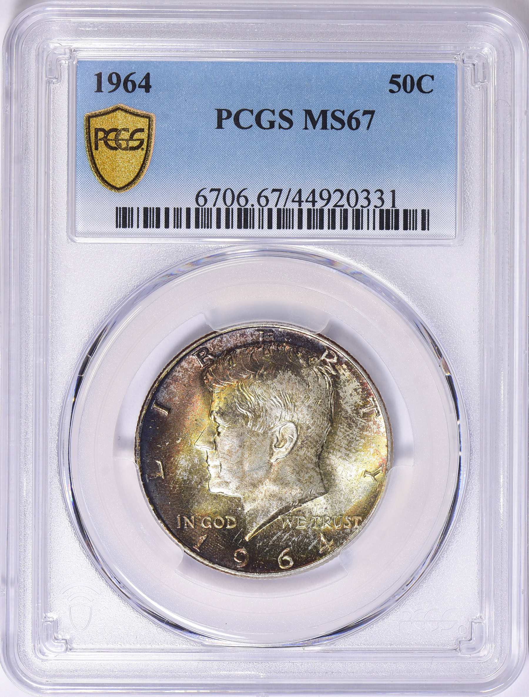 1964 Kennedy Half Dollar PCGS MS-67 (Toned) (Item 1754735 ...