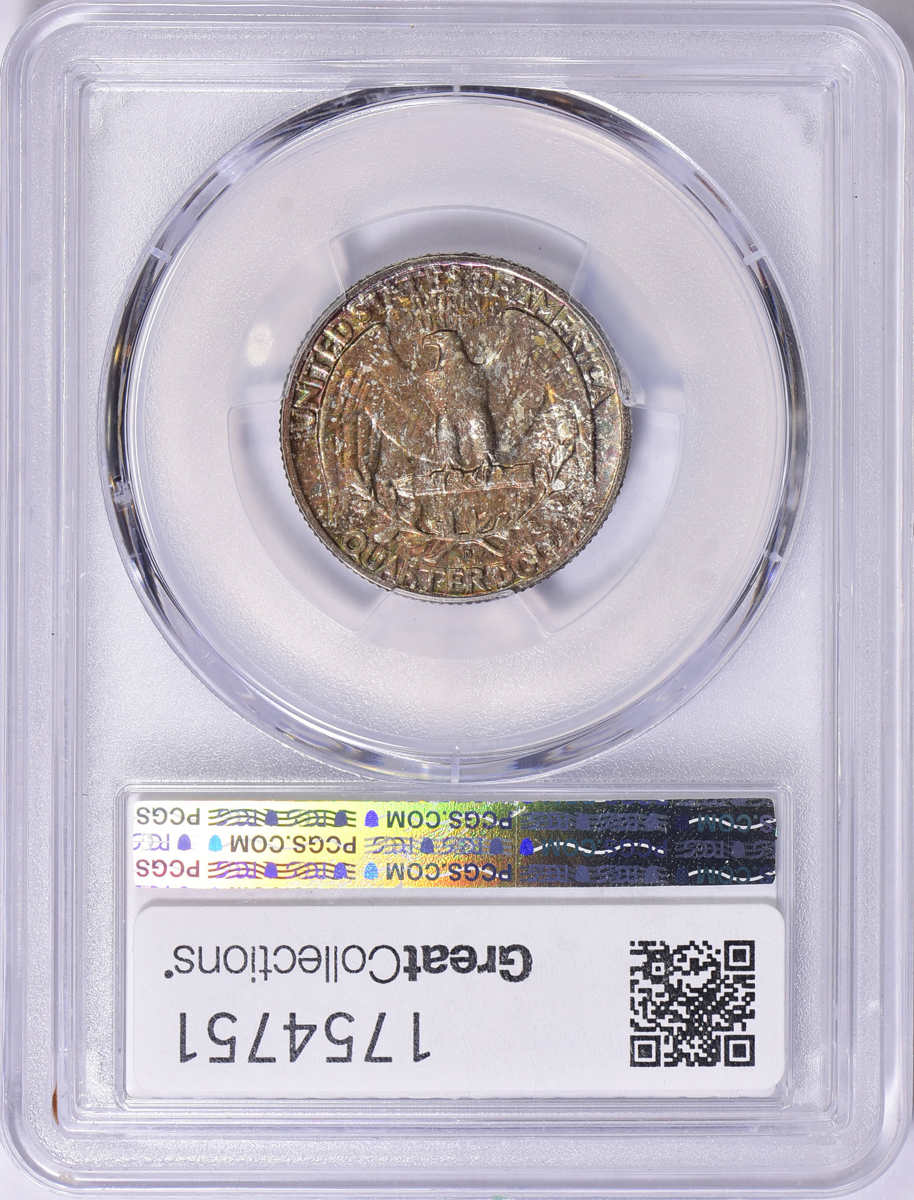 1964-D Washington Quarter PCGS MS-67 (Toned) (Item 1754751) | GreatCollections Coin Auctions