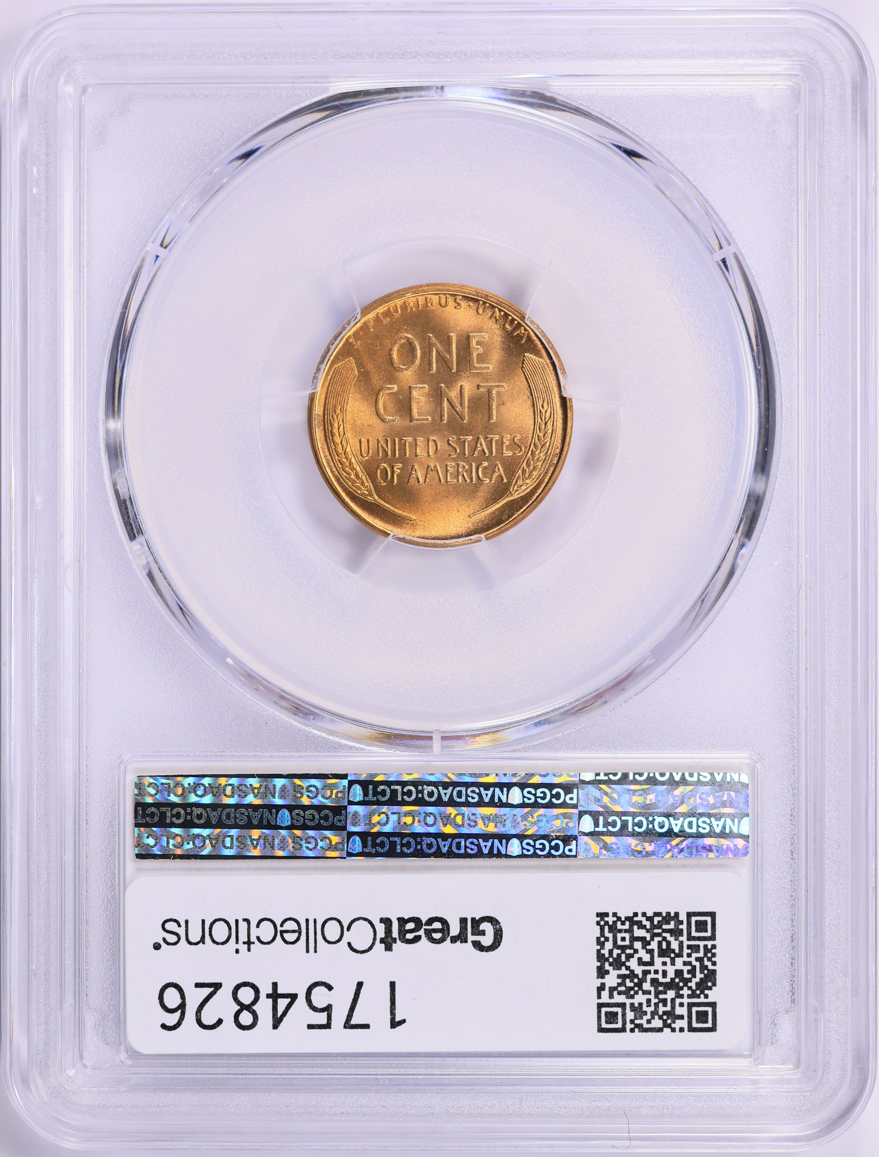 1945-D Lincoln Cent PCGS MS-67+ RD (CAC Green) (Item 1754826) | GreatCollections Coin Auctions