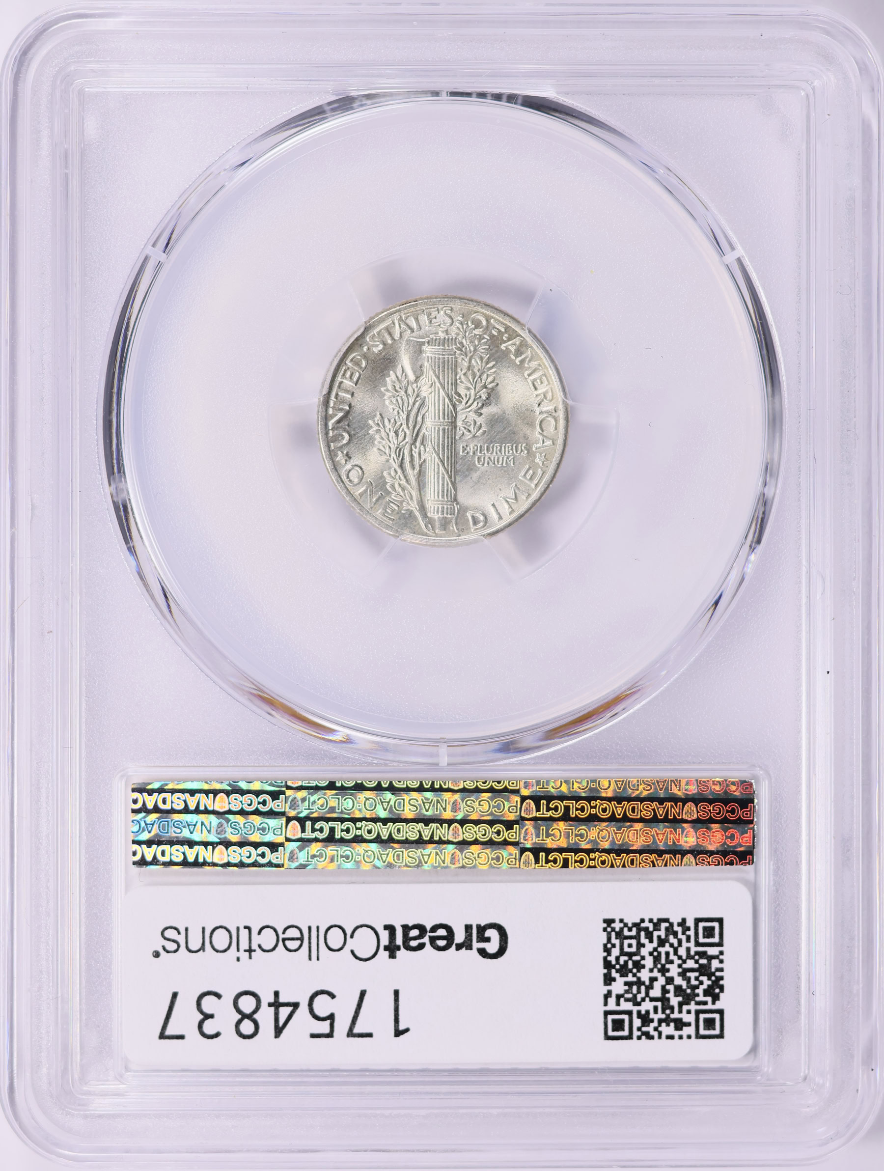 1937 Mercury Dime PCGS MS-67+ FB (Item 1754837) | GreatCollections Coin Auctions