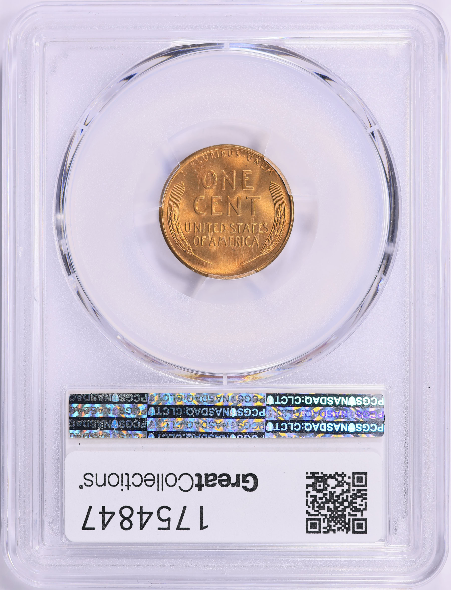 1949-S Lincoln Cent PCGS MS-67+ RD (CAC Green) (Item 1754847) | GreatCollections Coin Auctions
