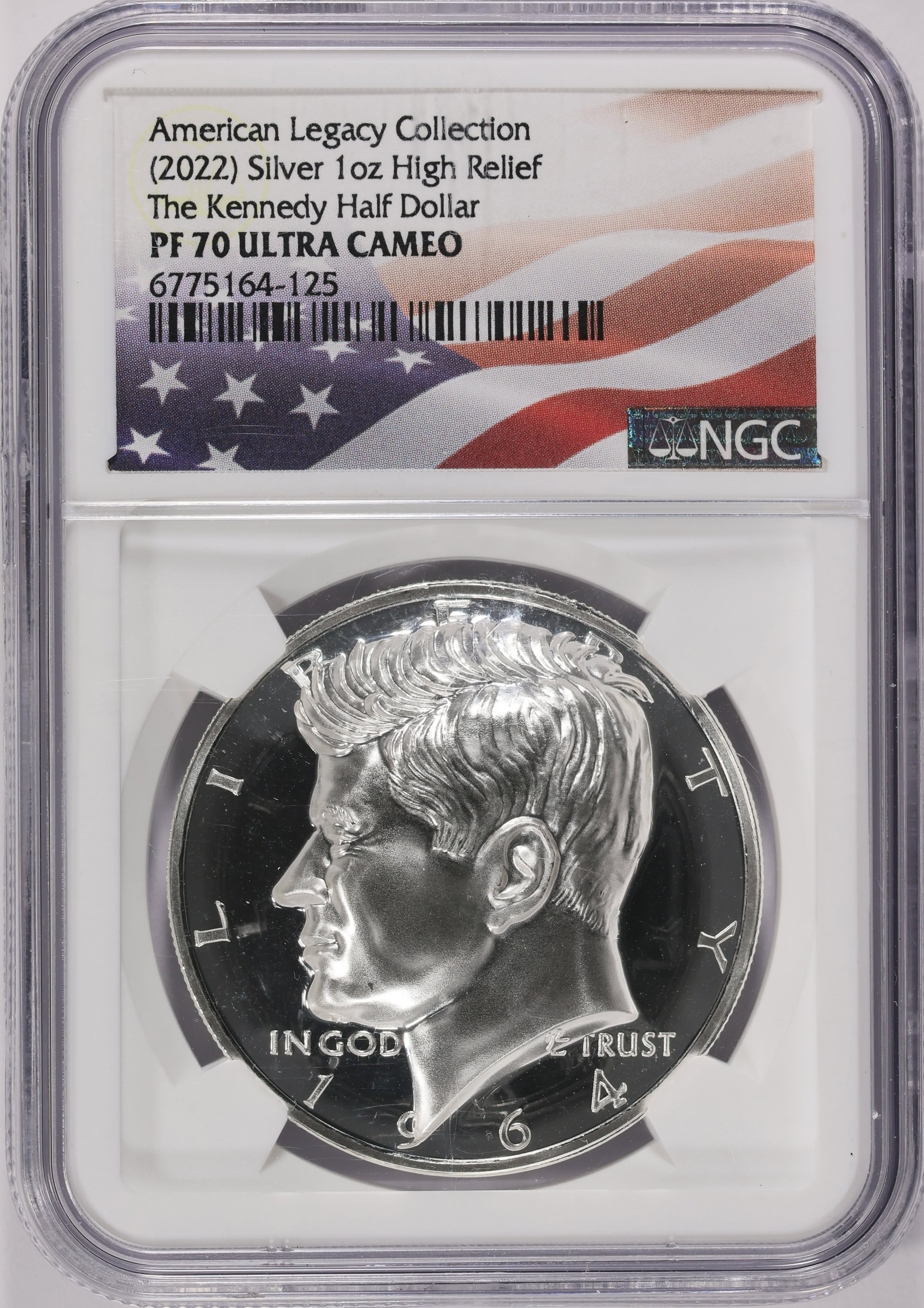 ND (2022) Silver 1oz American Legacy Collection Kennedy Half Dollar ...