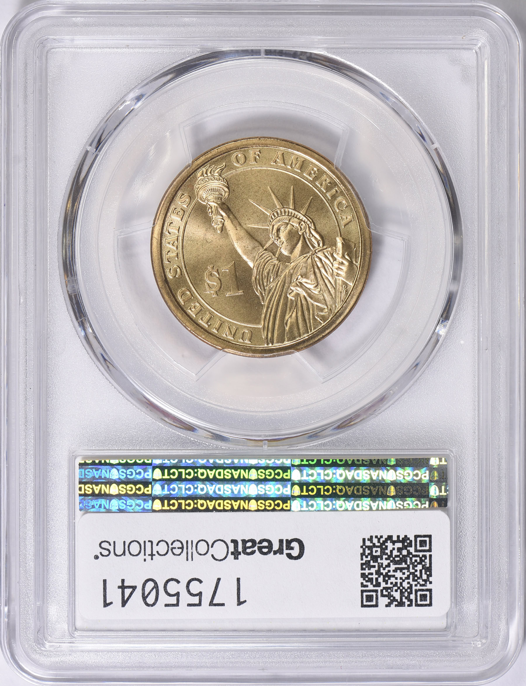 2007-D Presidential Dollar John Adams Position A PCGS MS-66 (Item ...
