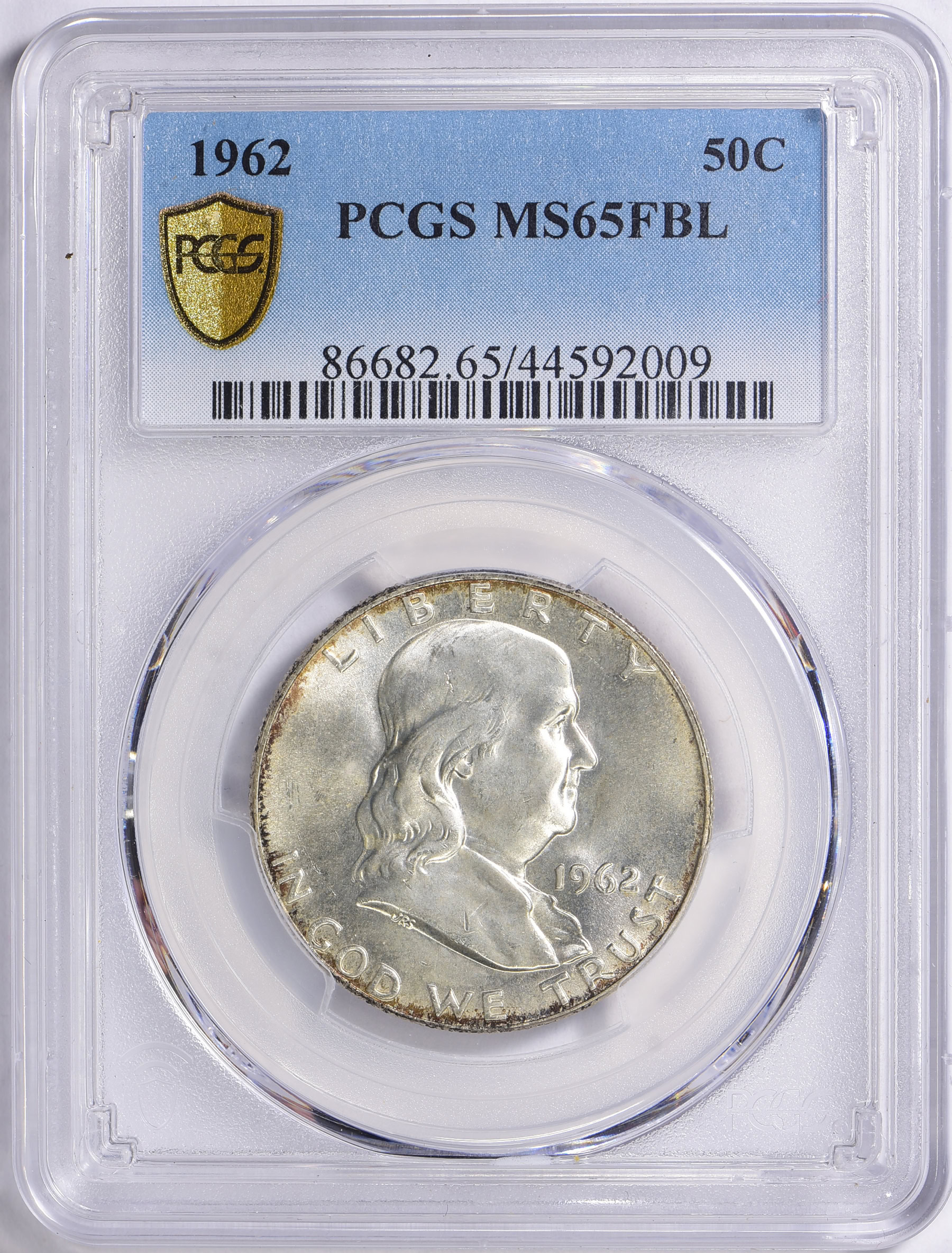 1962 Franklin Half Dollar PCGS MS-65 FBL (Item 1755265 ...
