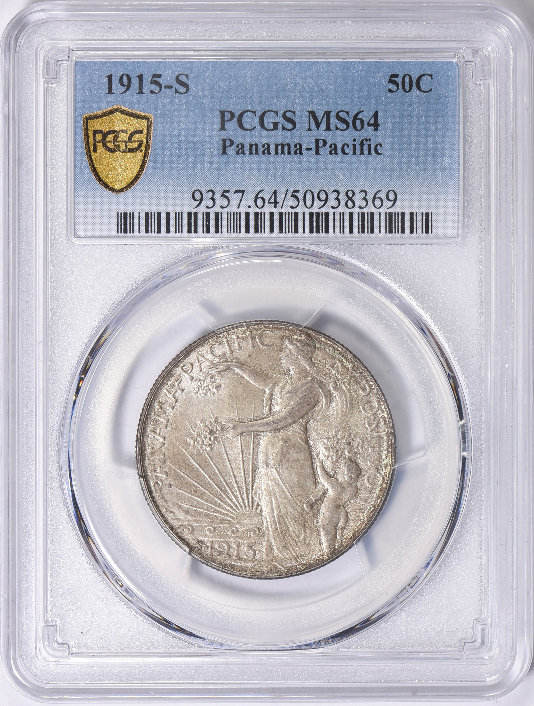 1915-S Panama-Pacific Exposition Half Dollar PCGS MS-64 (Item 1755304) | GreatCollections Coin ...