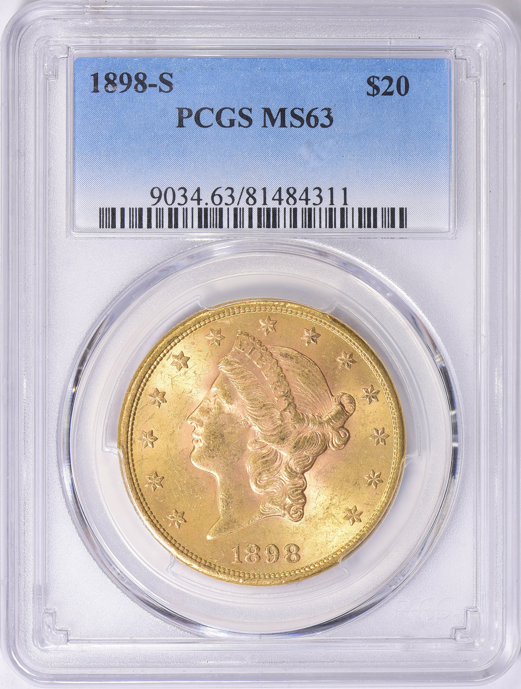 1898-S Liberty Gold Double Eagle PCGS MS-63 (Item 1755341) | GreatCollections Coin Auctions